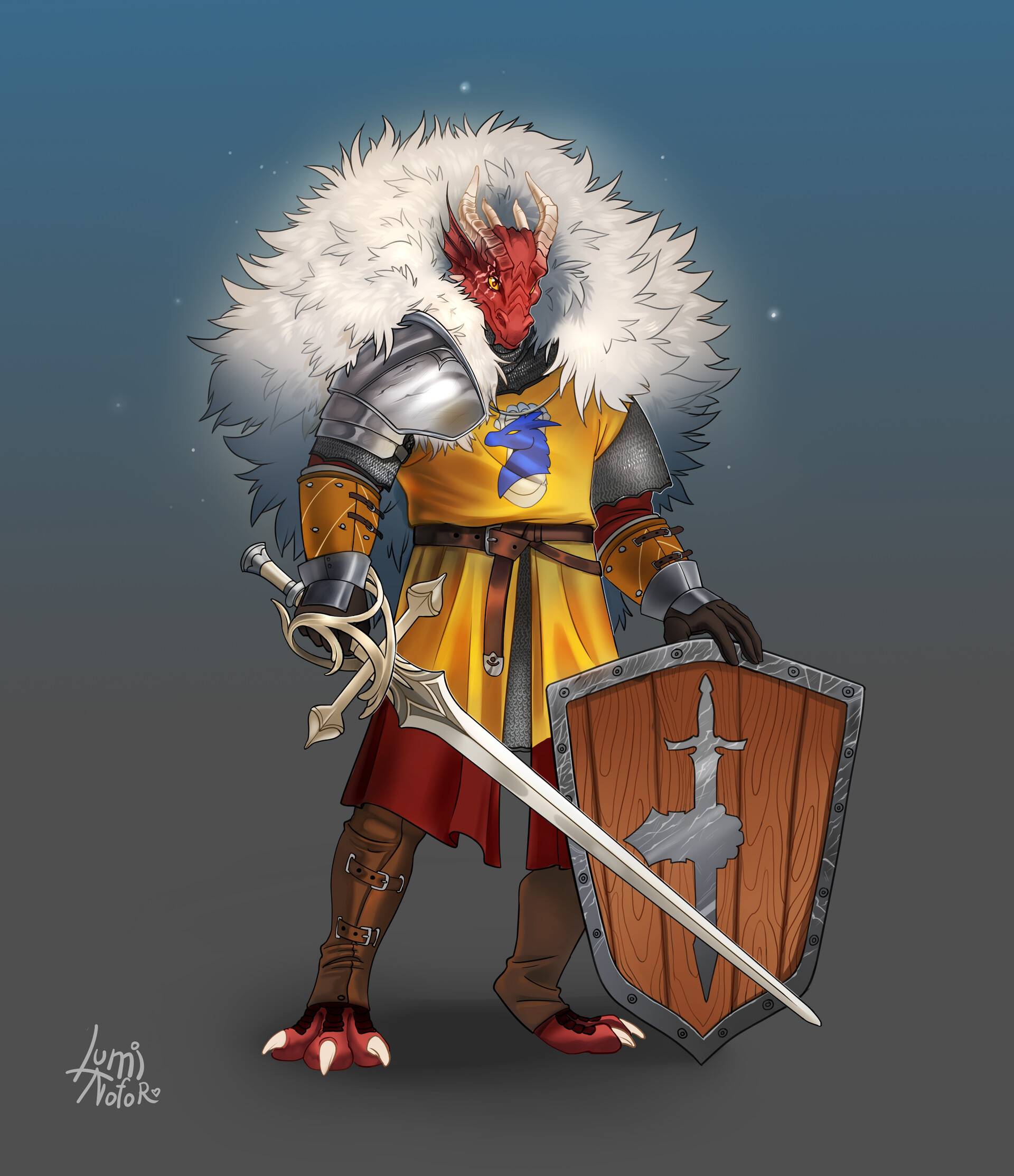 ArtStation - Paladin Dragonborn character design