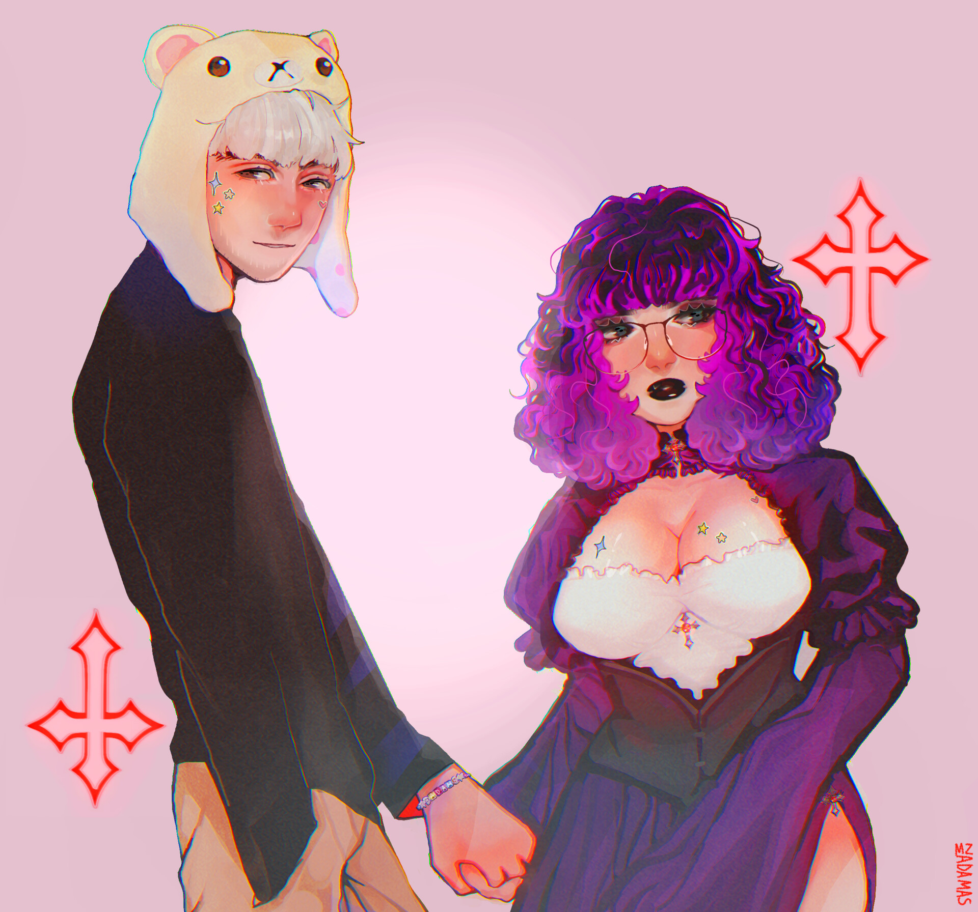 ArtStation - goth couple