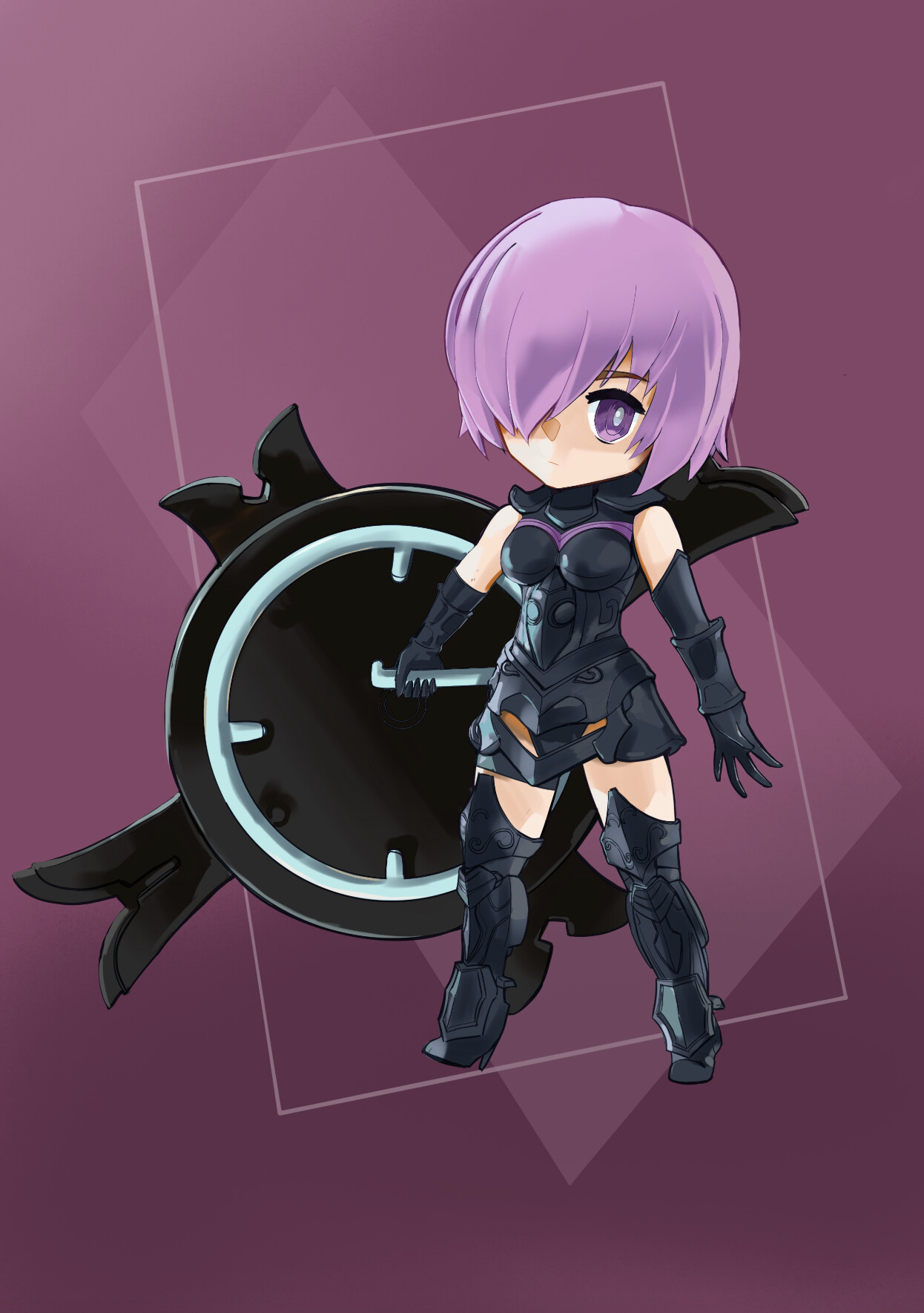 ArtStation - FGO SHELDER MASH KYRIELIGHT (FATE FAN ART)