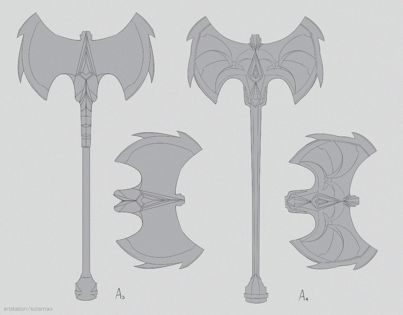 Ilya - Create Worlds: Concept Artist Project [Vampire & Demon Weapons]