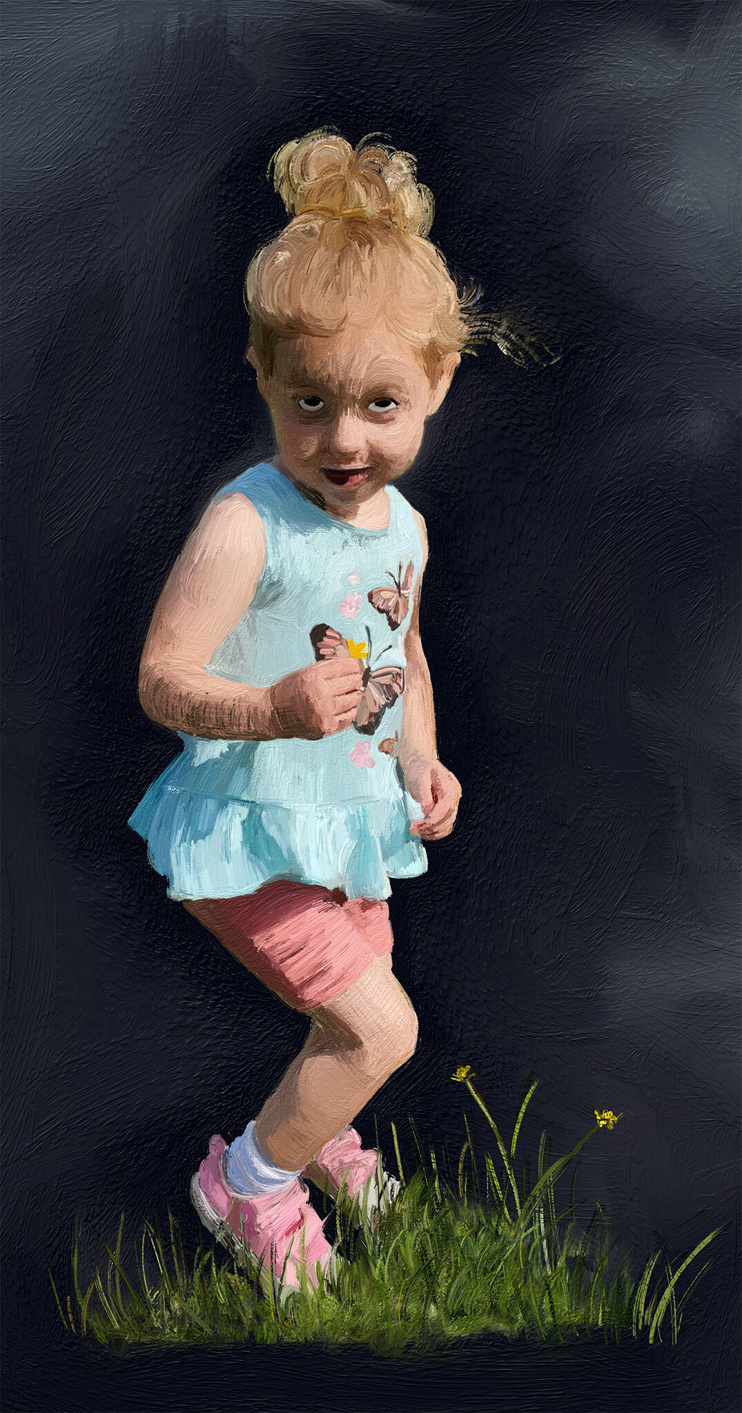 ArtStation - Girl in the grass