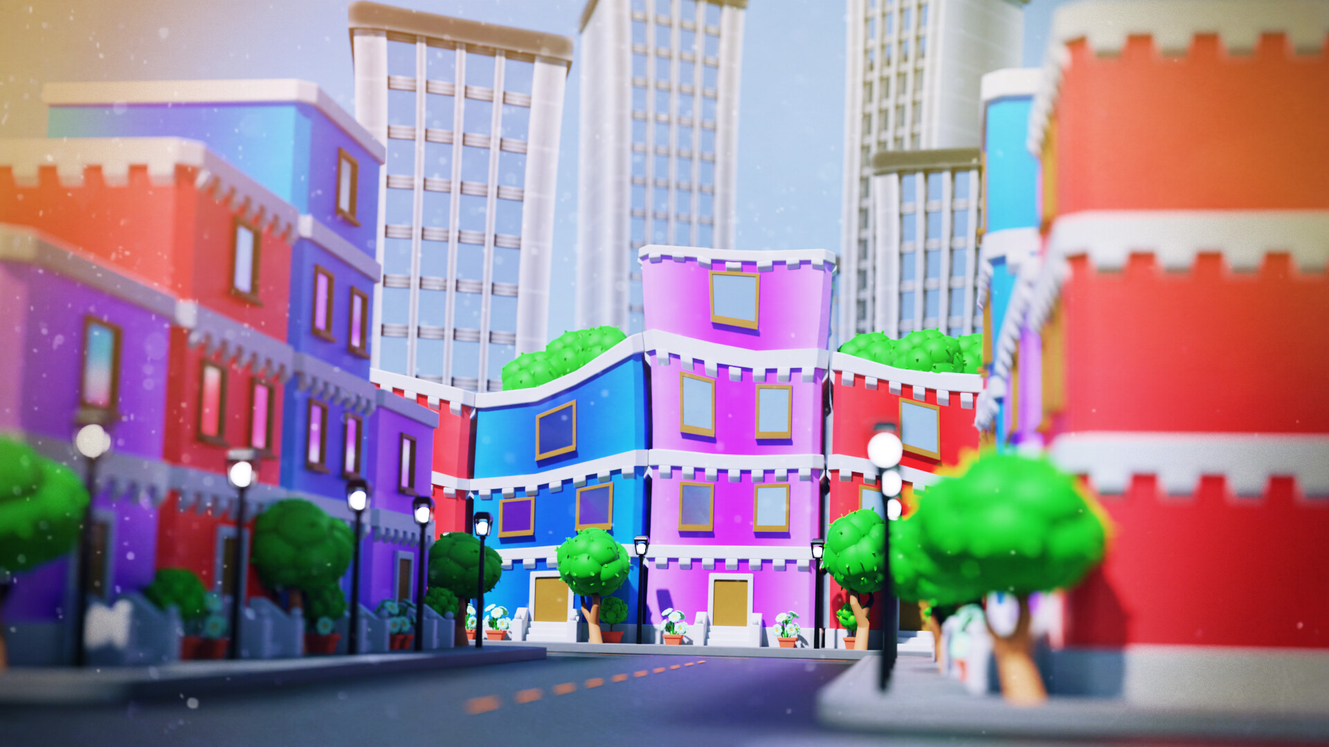 ArtStation - Stylized city