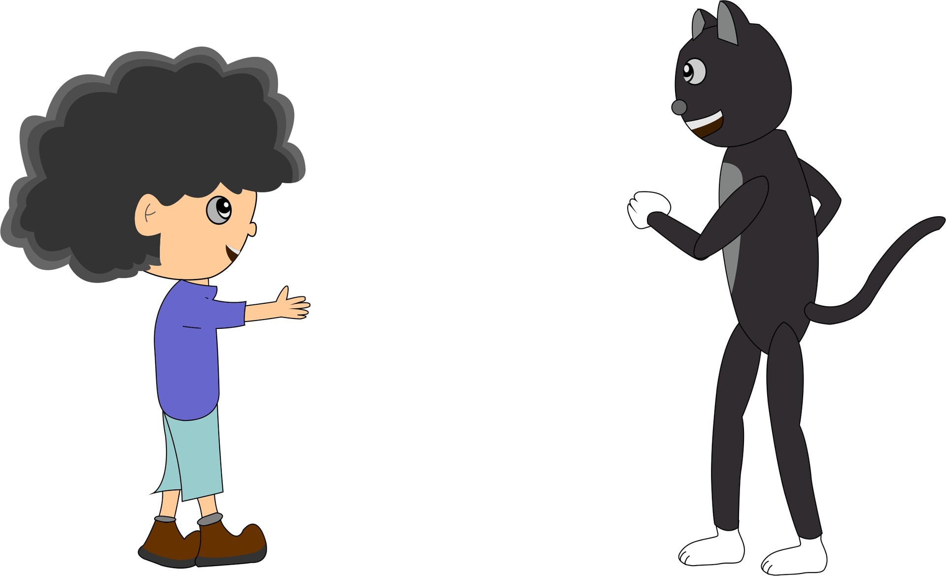 ArtStation - Cartoon Cat and Child character Concept