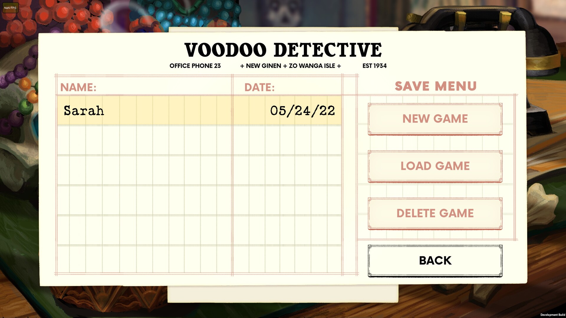 Sarah Ford - Voodoo Detective ( UI )