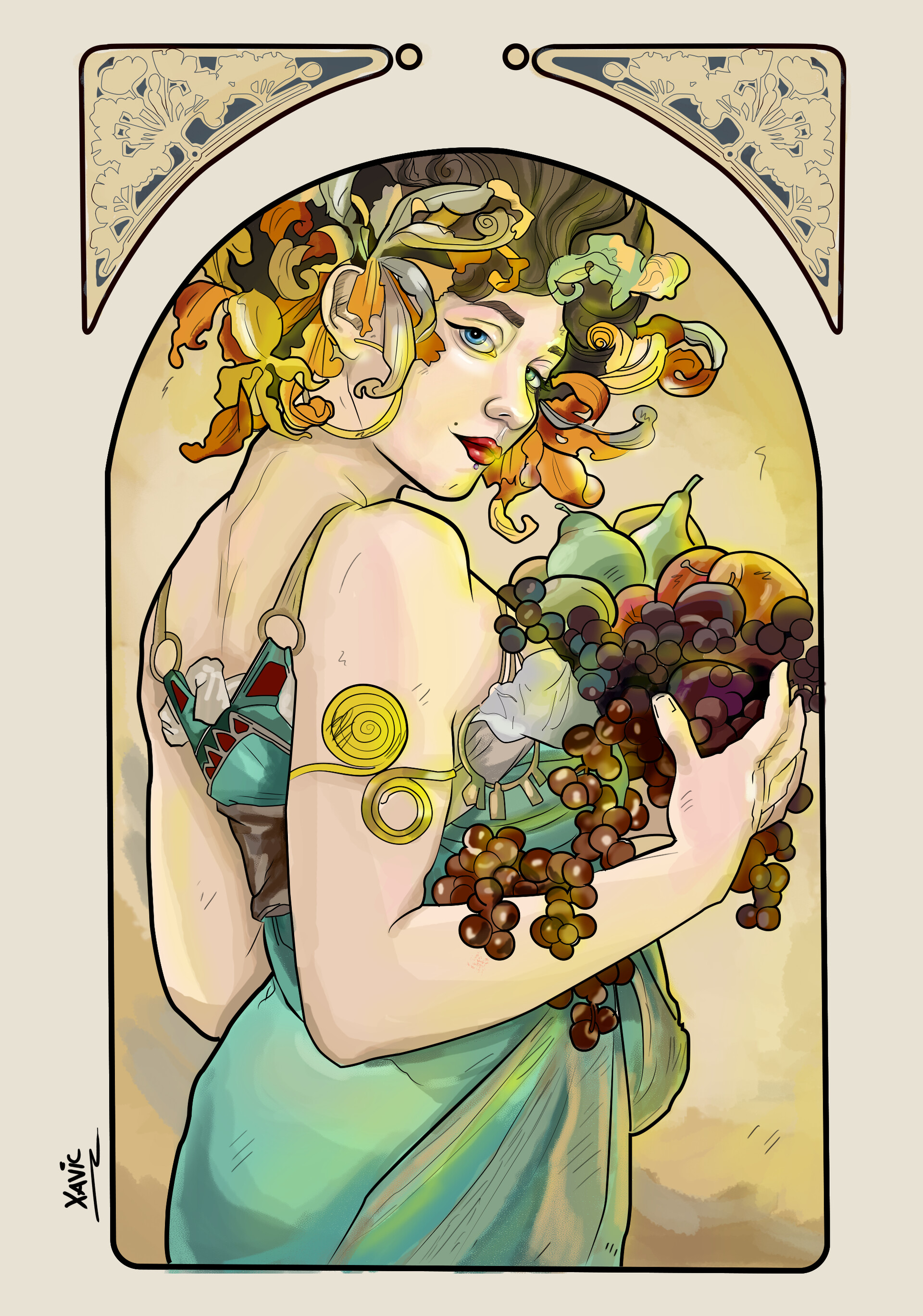 ArtStation - Study Alphonse Mucha