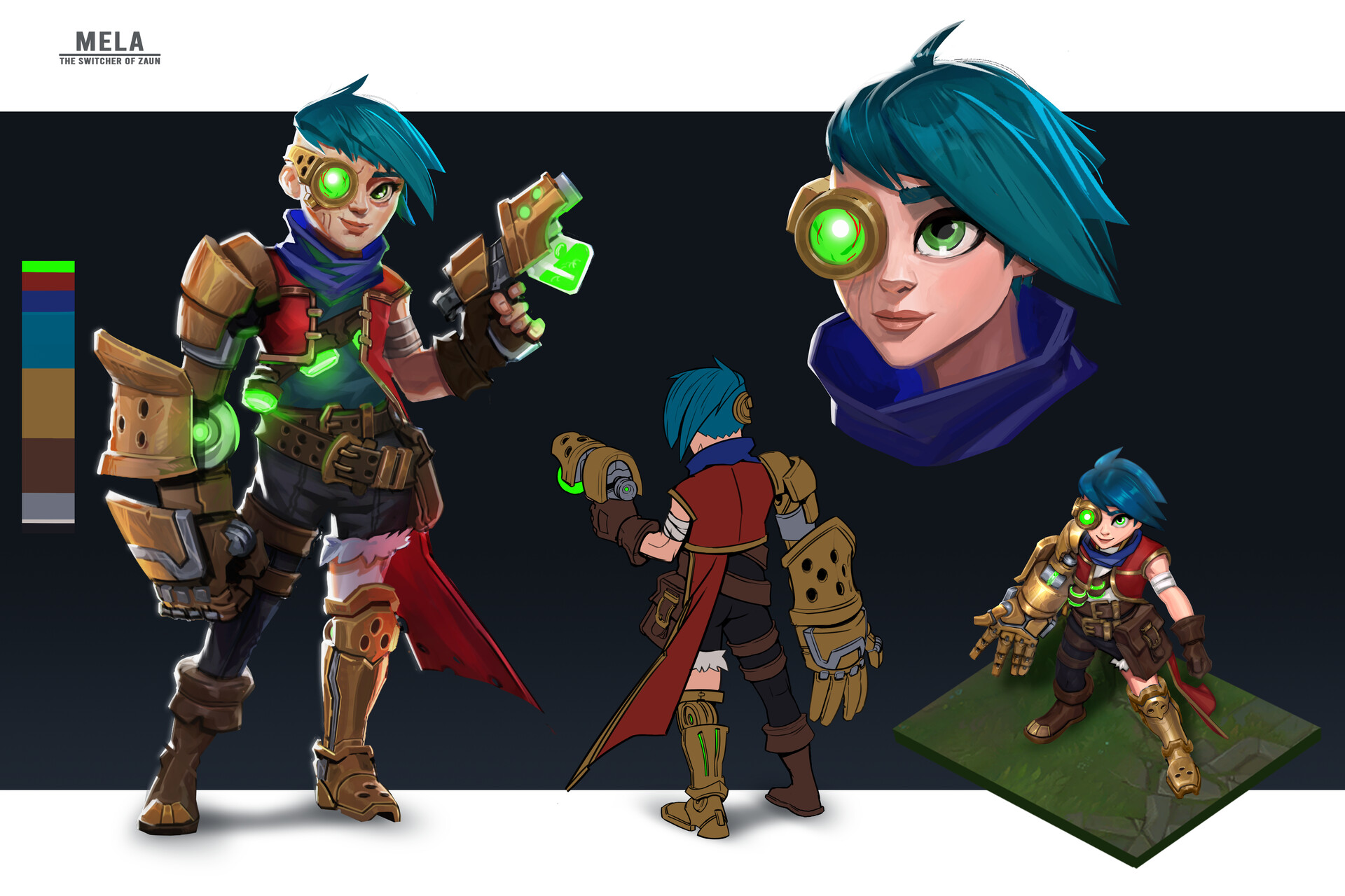 ArtStation - Mela "The Switcher of Zawn" -Concept Art- League of ...