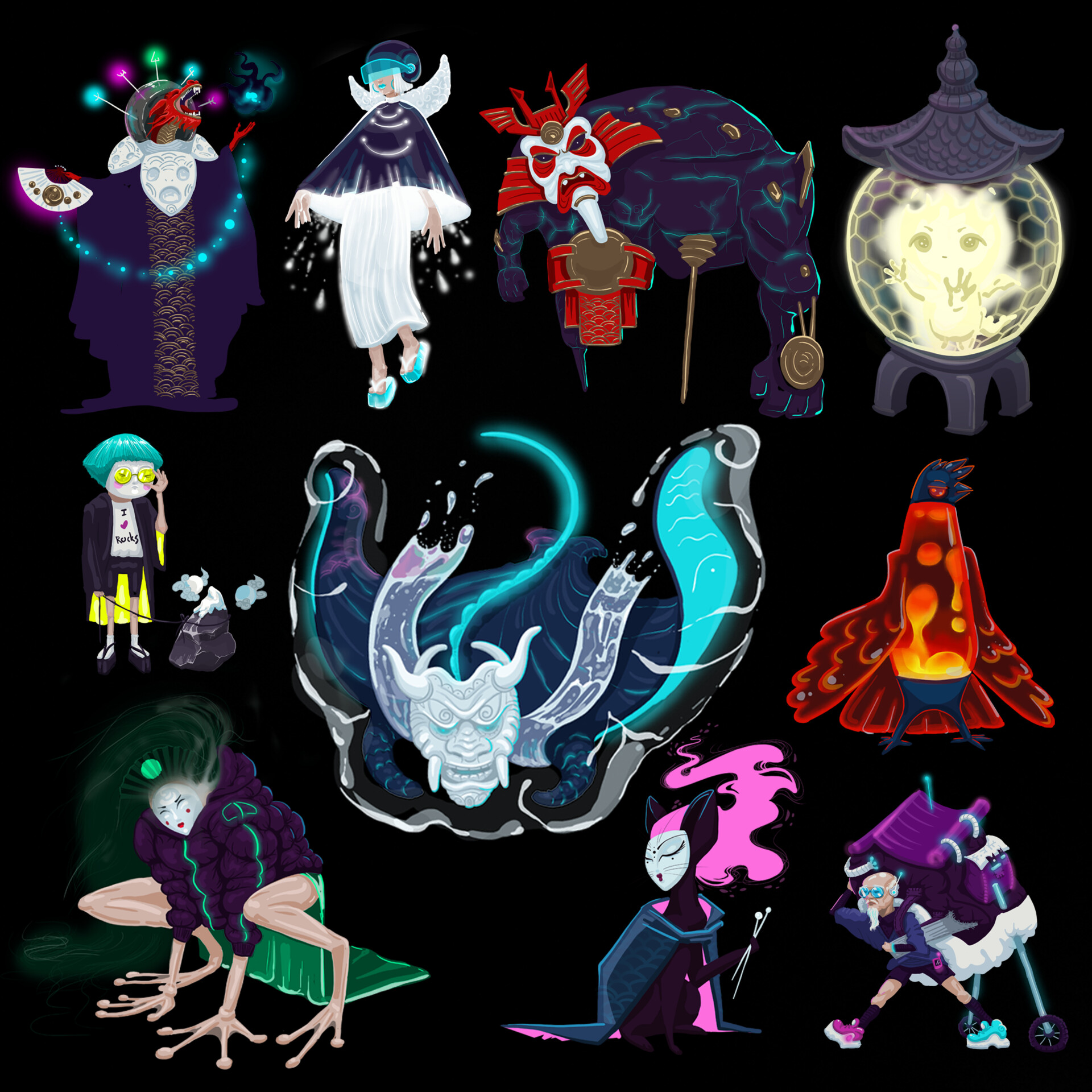 ArtStation - Japanese cyber ethno