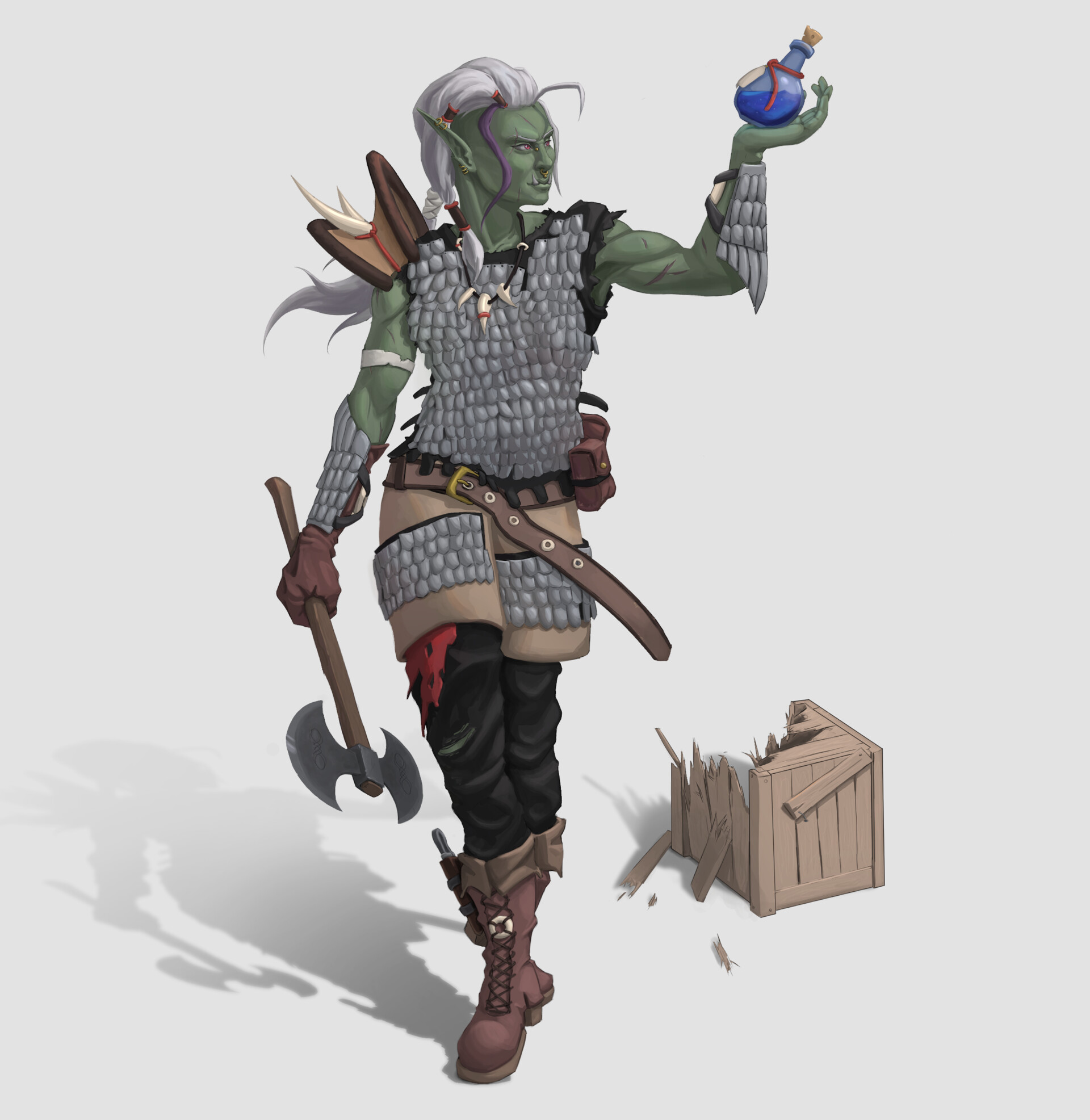 Artstation Femal Orc For Dnd Illustration