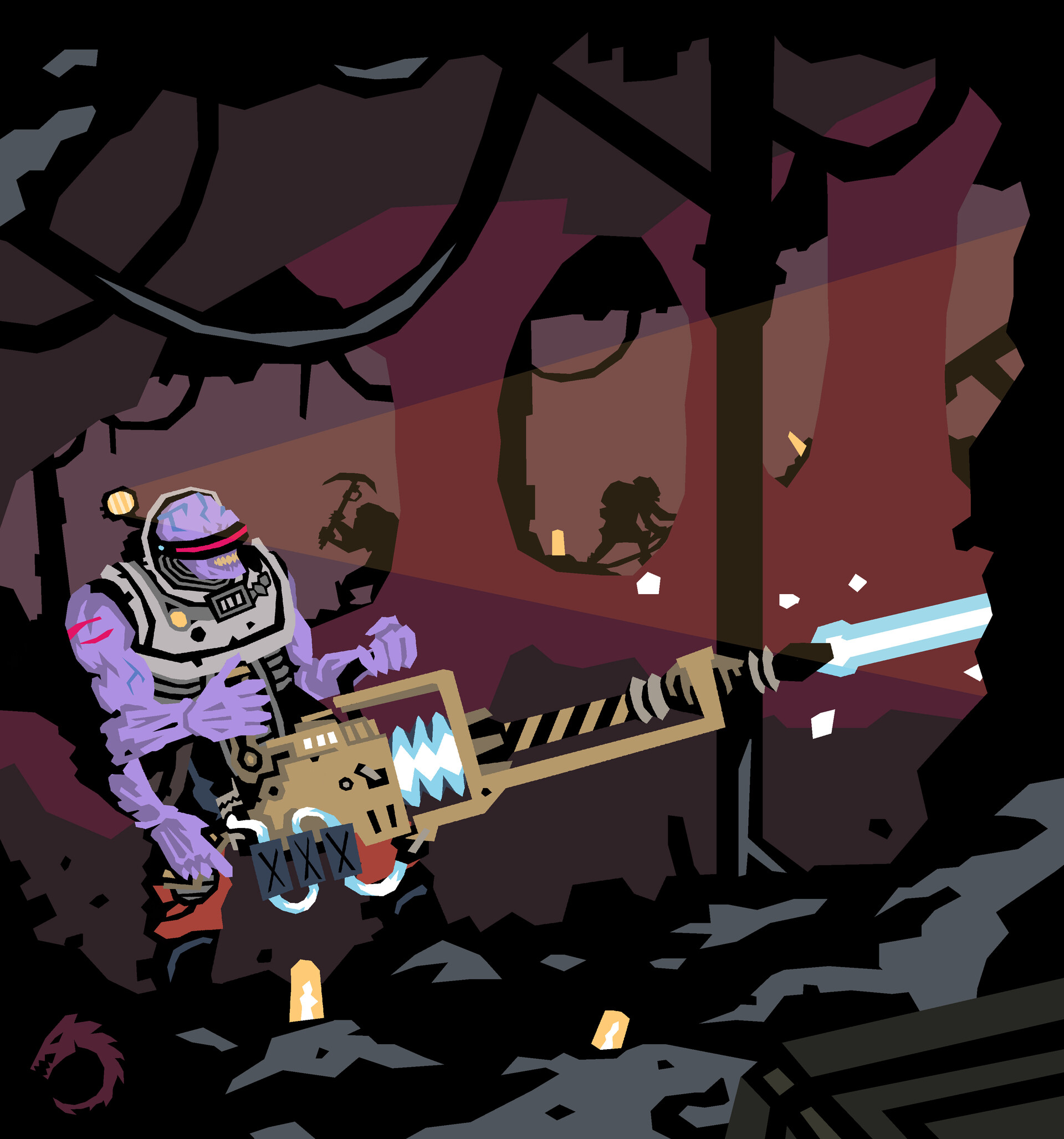 ArtStation - Quick drawing fan art Genestealer Cult Heavy Gunner with ...