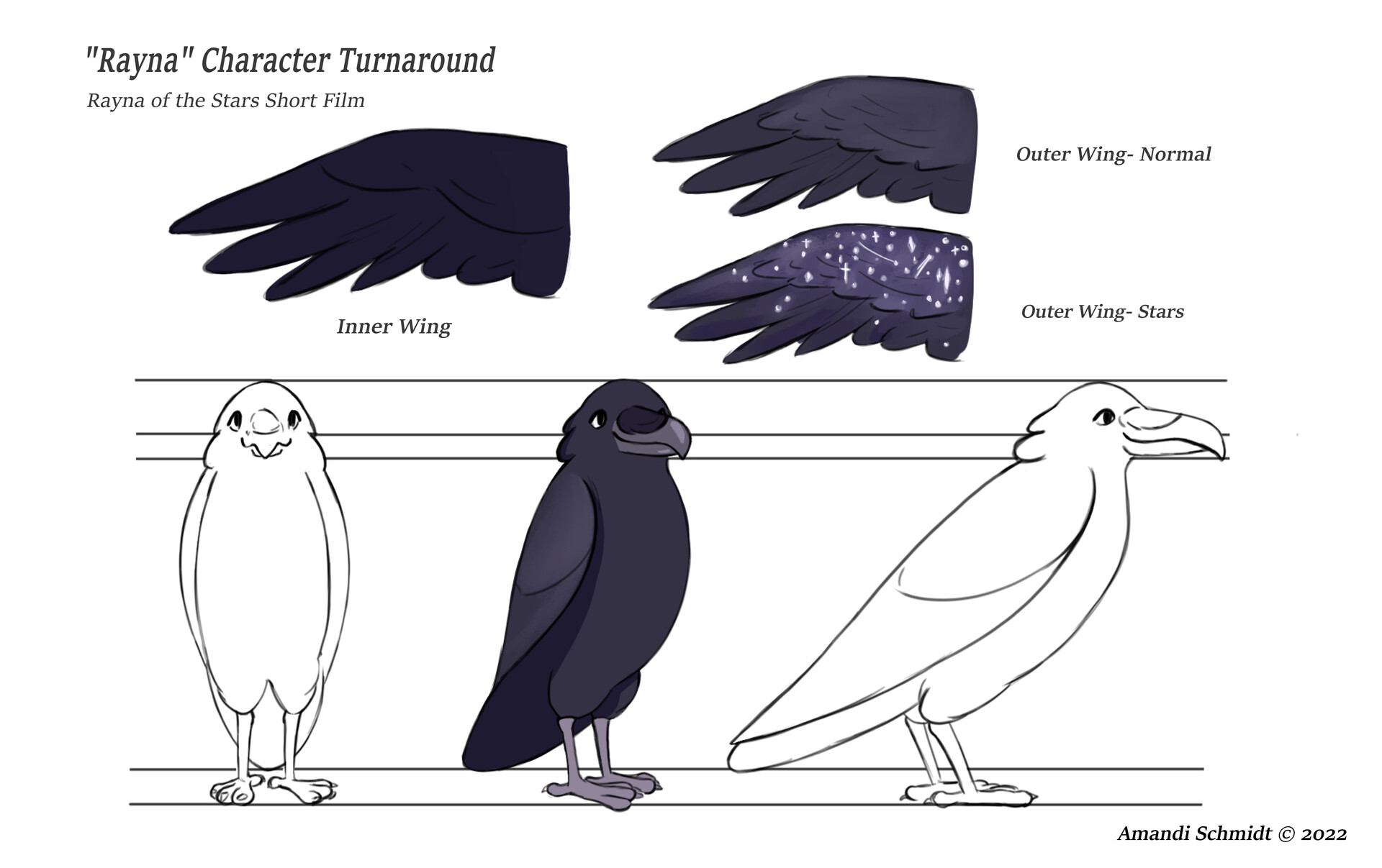 ArtStation - Rayna Turnaround Model Sheet