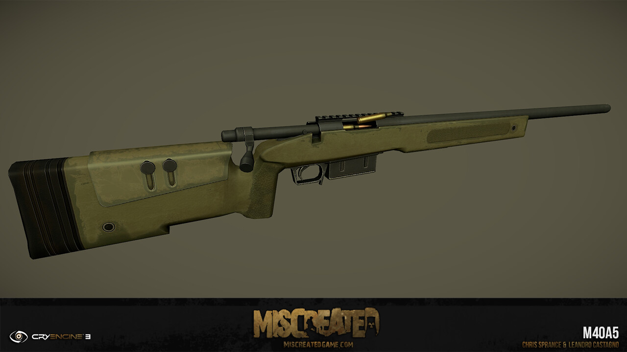 ArtStation - M40A5 Rifle