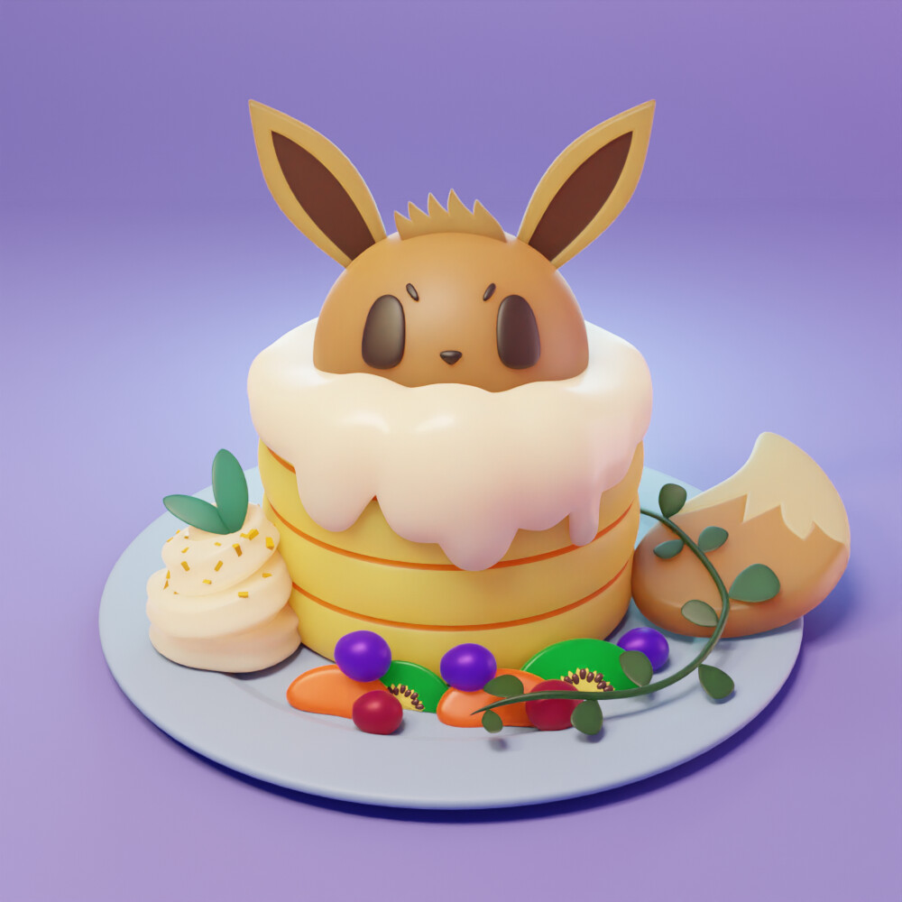 ZhongLi - Pokemon Cafe Fanarts