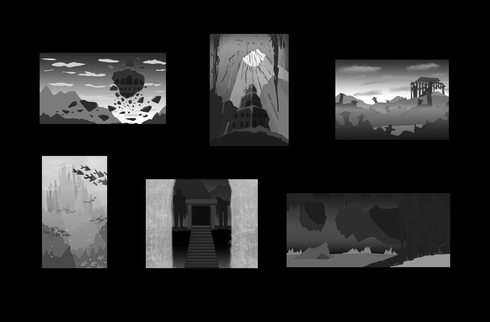 ArtStation - Exterior Environment Thumbnails - Ancient Ruins