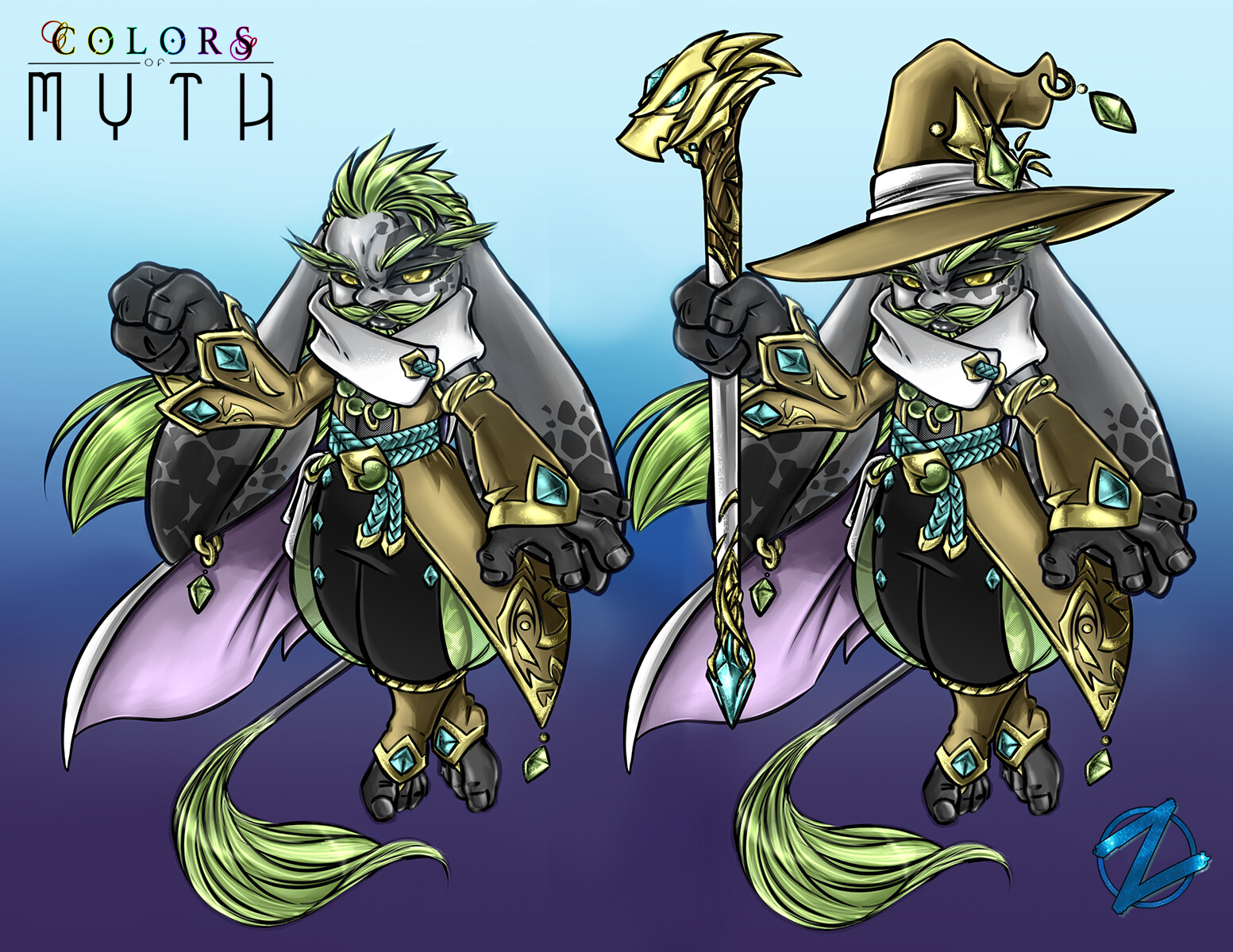 ArtStation - Character Design/Concept Art for Colors of MYTH series