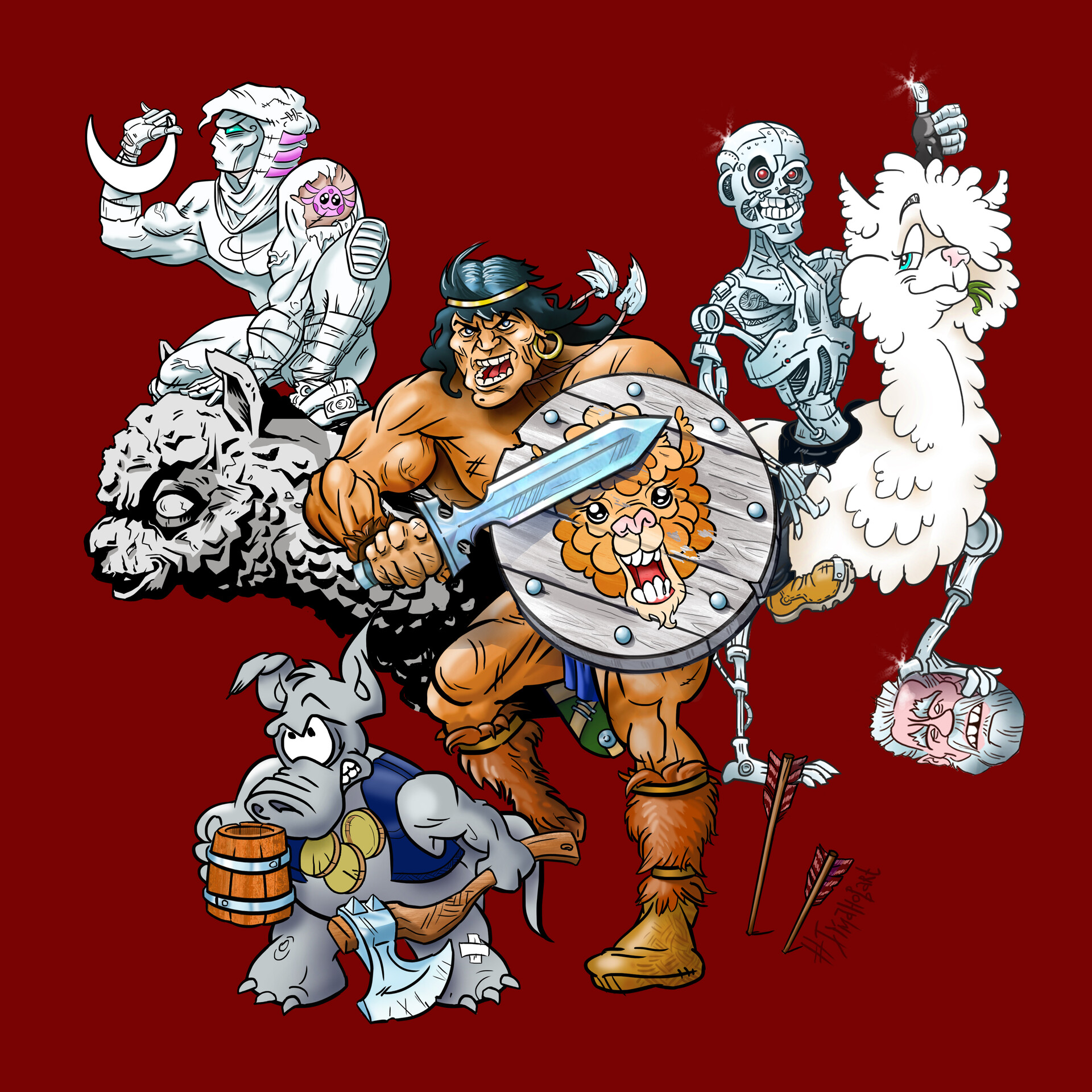 ArtStation - Art for publishing comics "Alpaca"