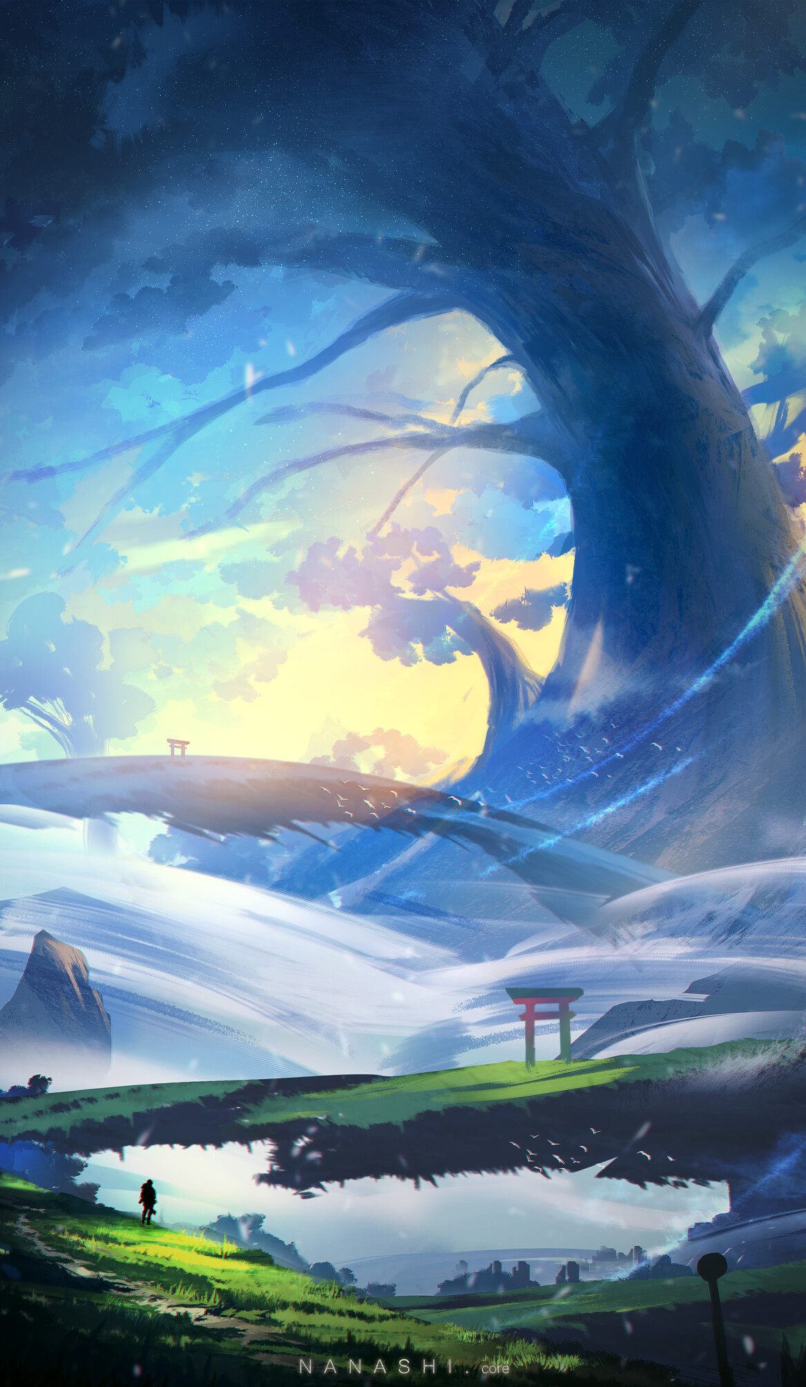 ArtStation - Nanashi // Poster art + Process