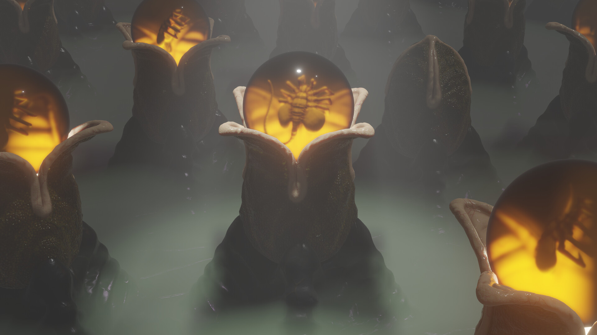 ArtStation - Stylist Alien Hive/FaceHugger