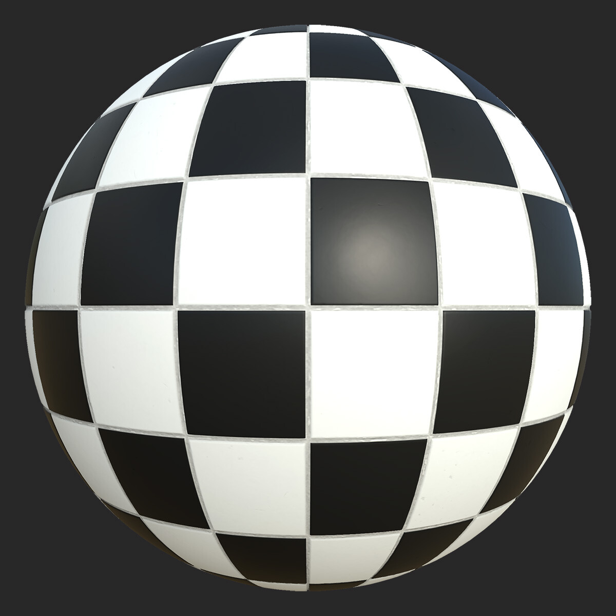 ArtStation - Square Black and White Ceramic Checker Tiles (FREE PBR ...