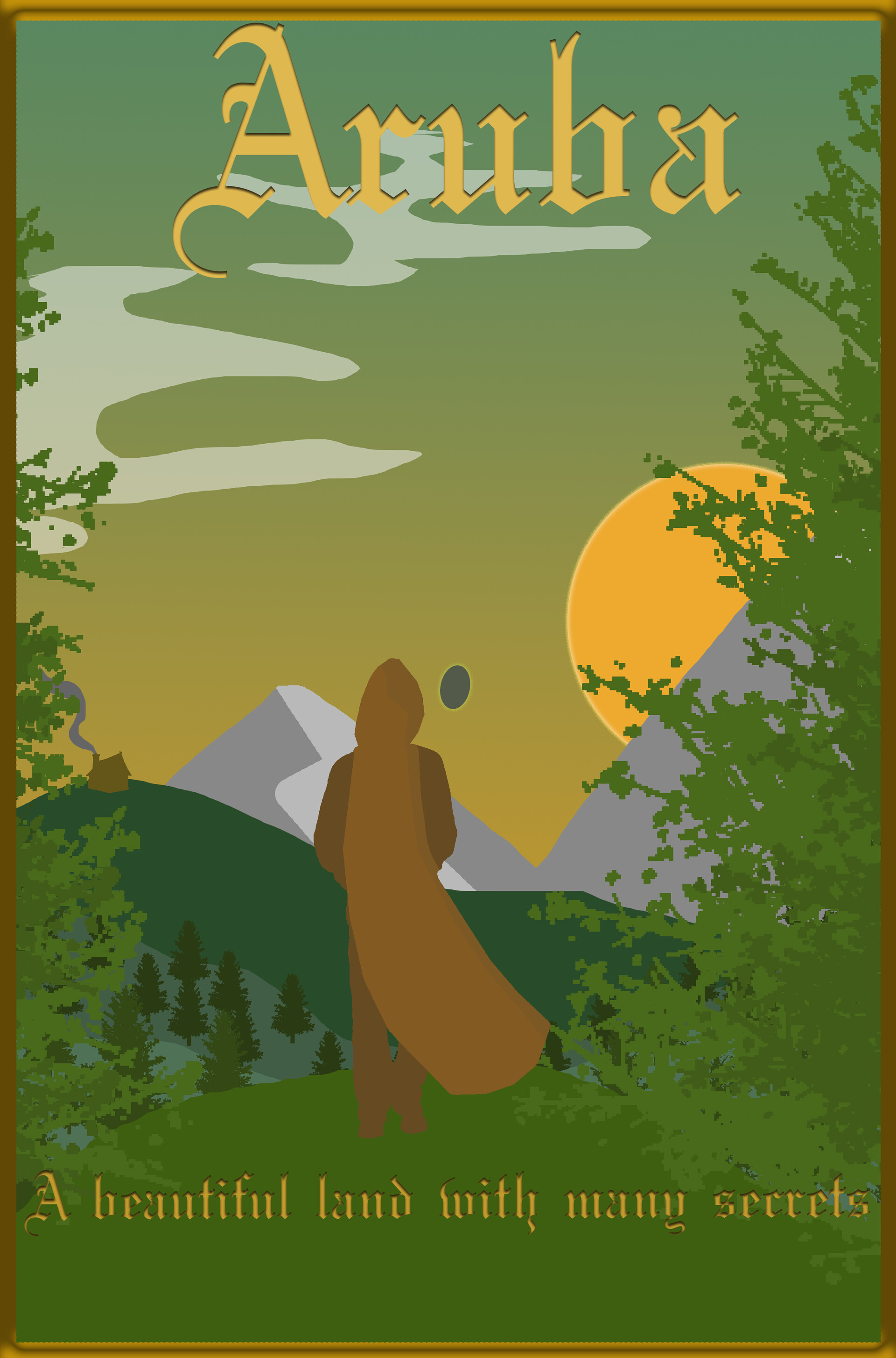 ArtStation - Aruba Travel Poster