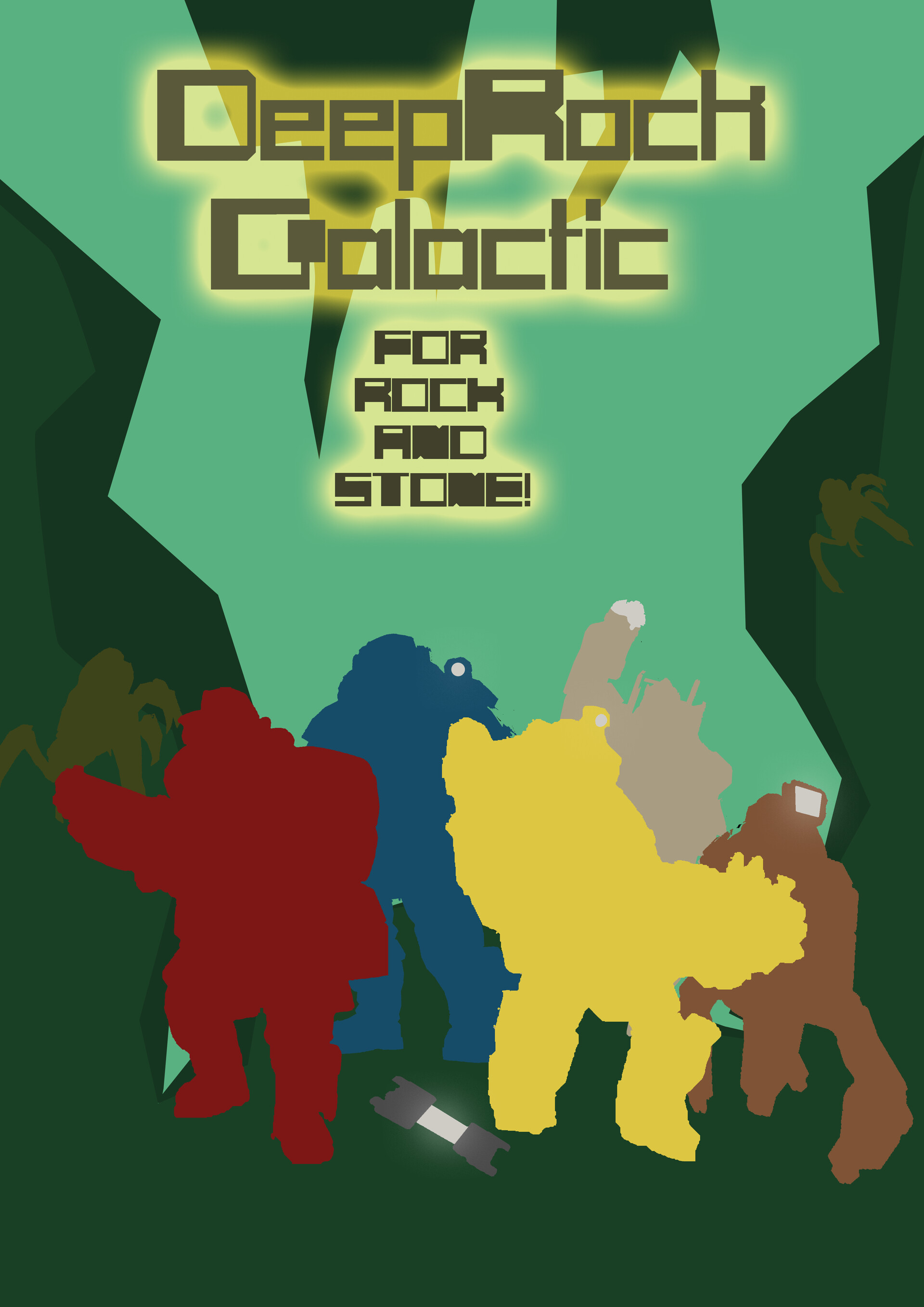 ArtStation - DeepRock Galactic Poster