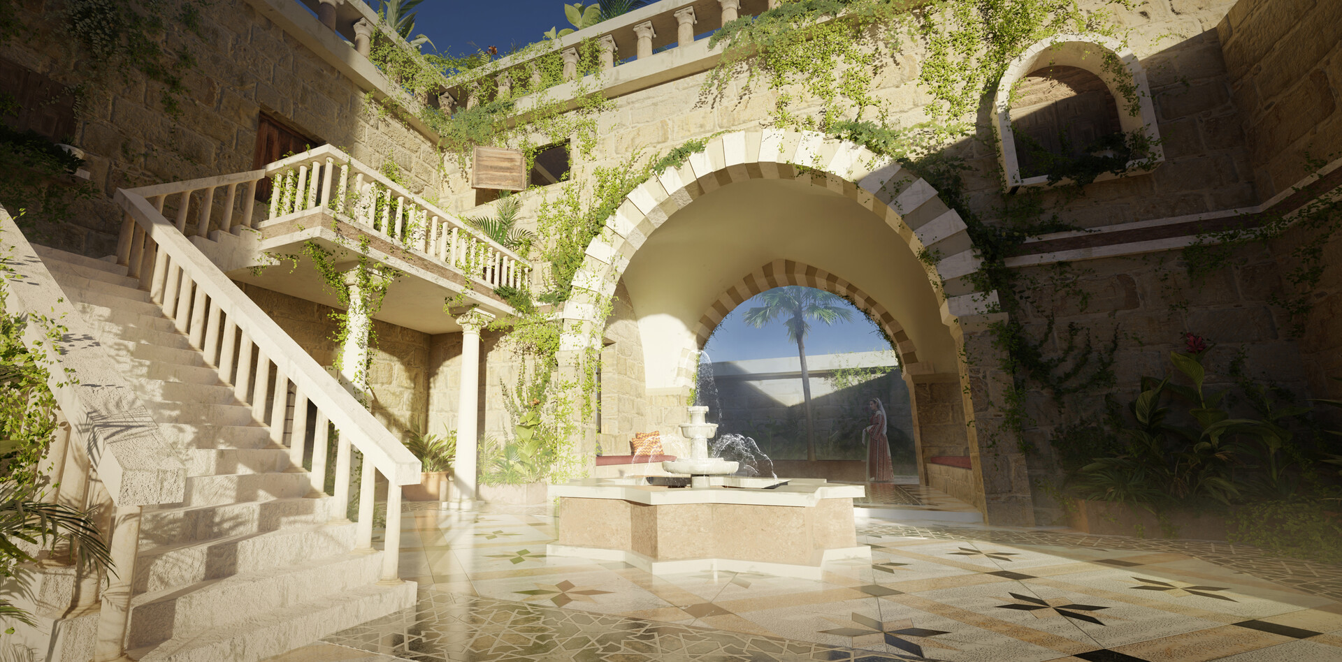 ArtStation - Palestinian Courtyard