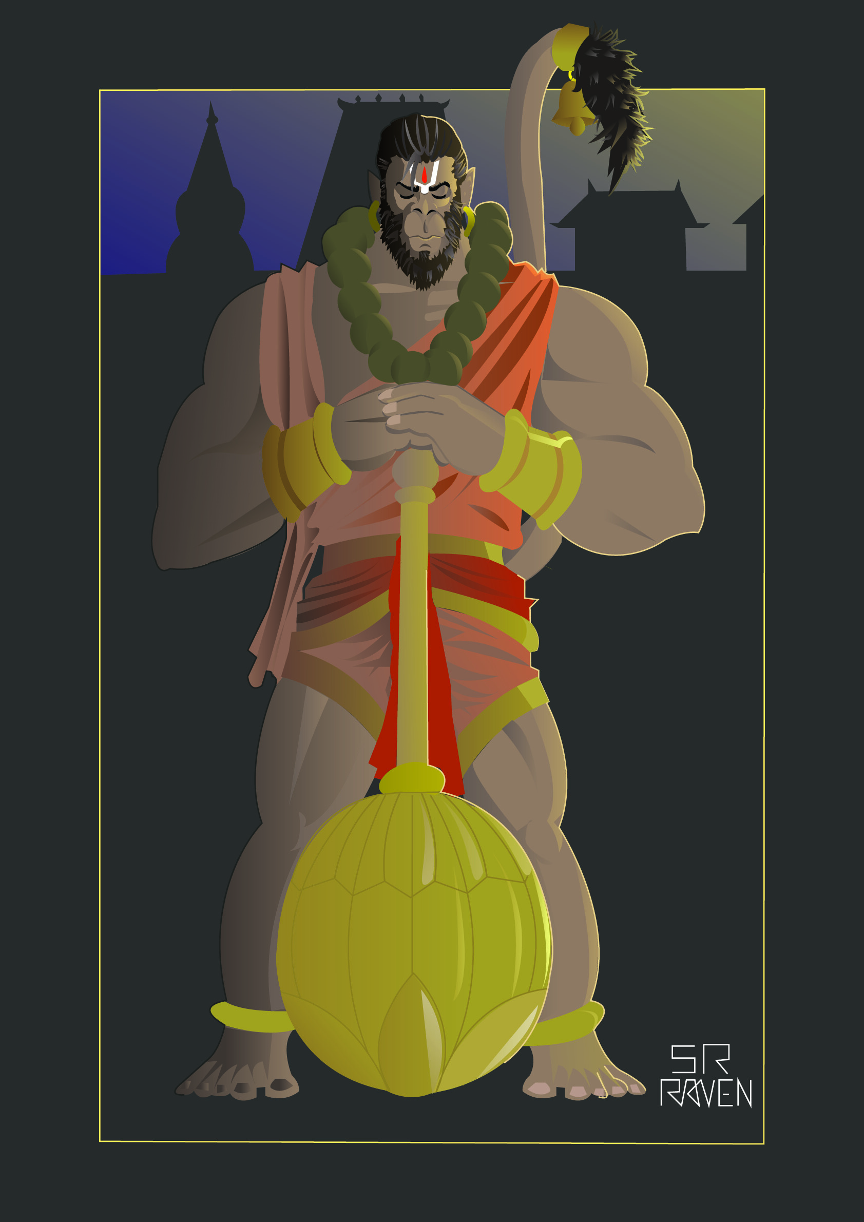 ArtStation - god hanuman
