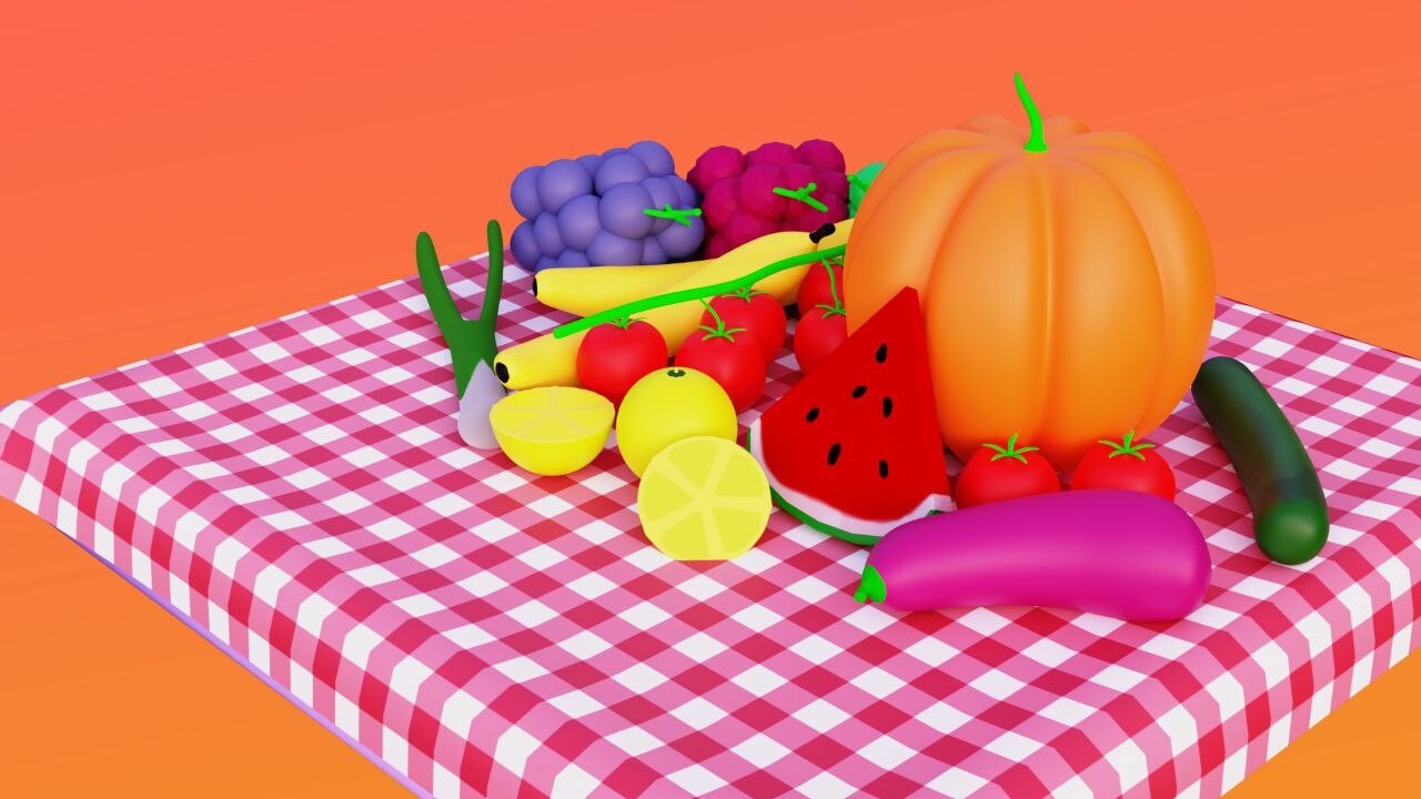 ArtStation - fruit and vegetable