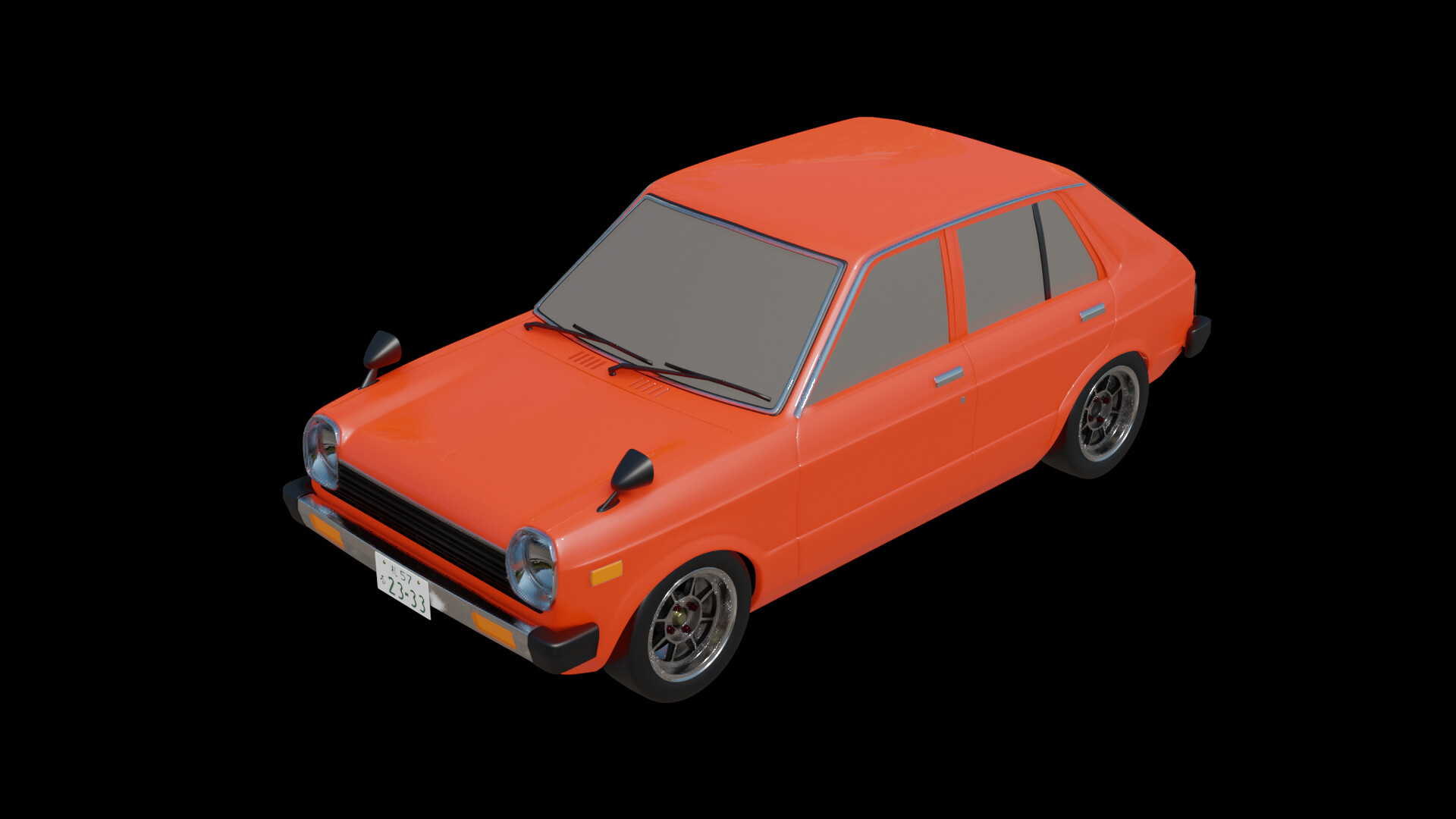ArtStation - TOYOTA STARLET KP61 4door
