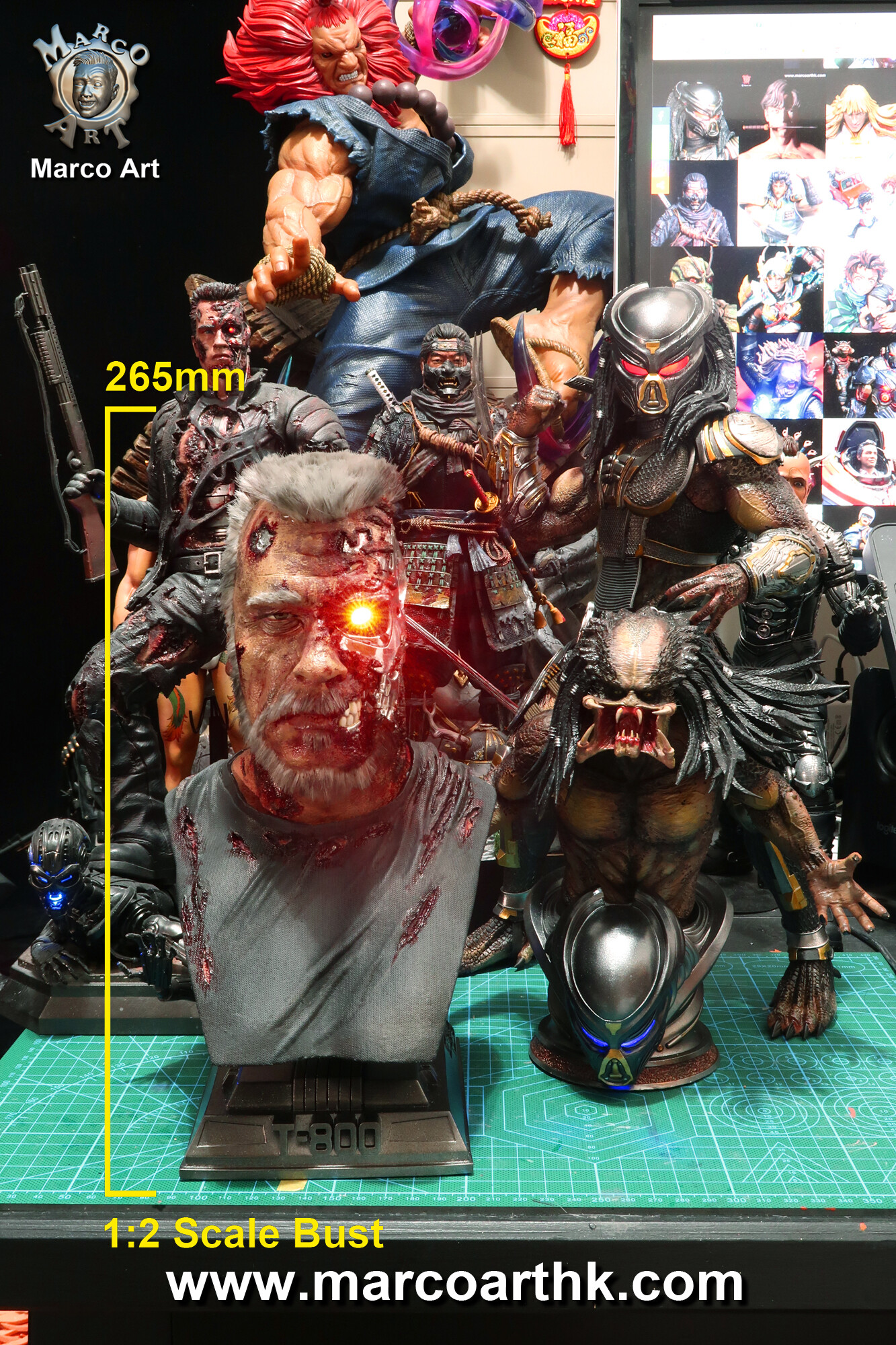 Marco Li - Terminator 6- T800 1/2 Bust
