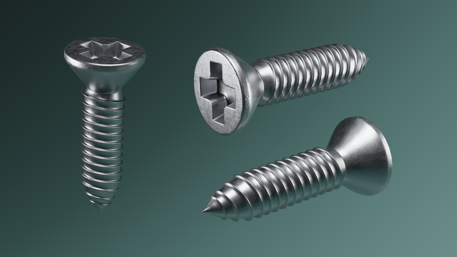 ArtStation - 3D Screw Made In Blender/Substance Painter