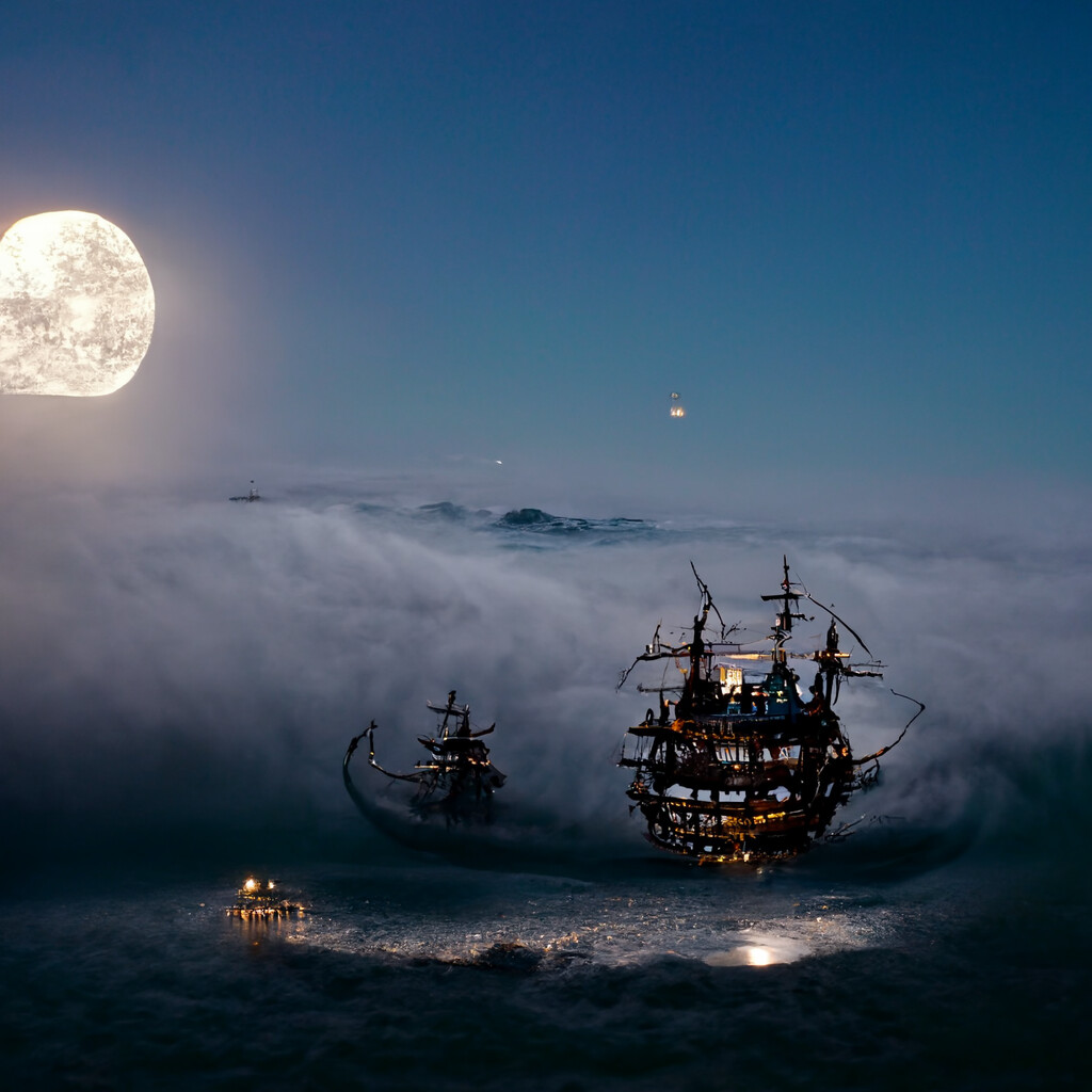 ArtStation - Portals and the Shape Shifting Pirate's Ship