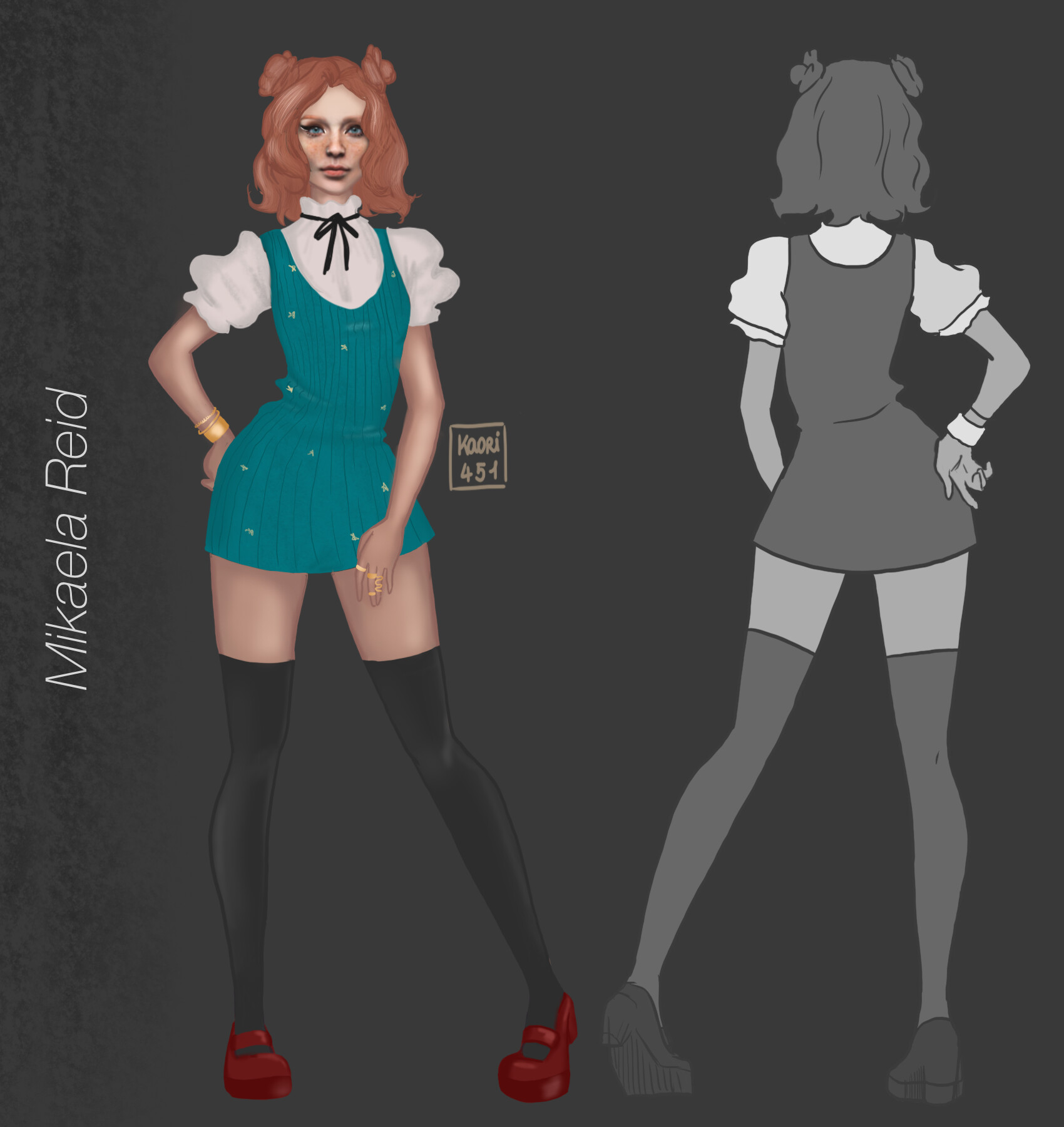 ArtStation - Mikalea Reid - skin concept