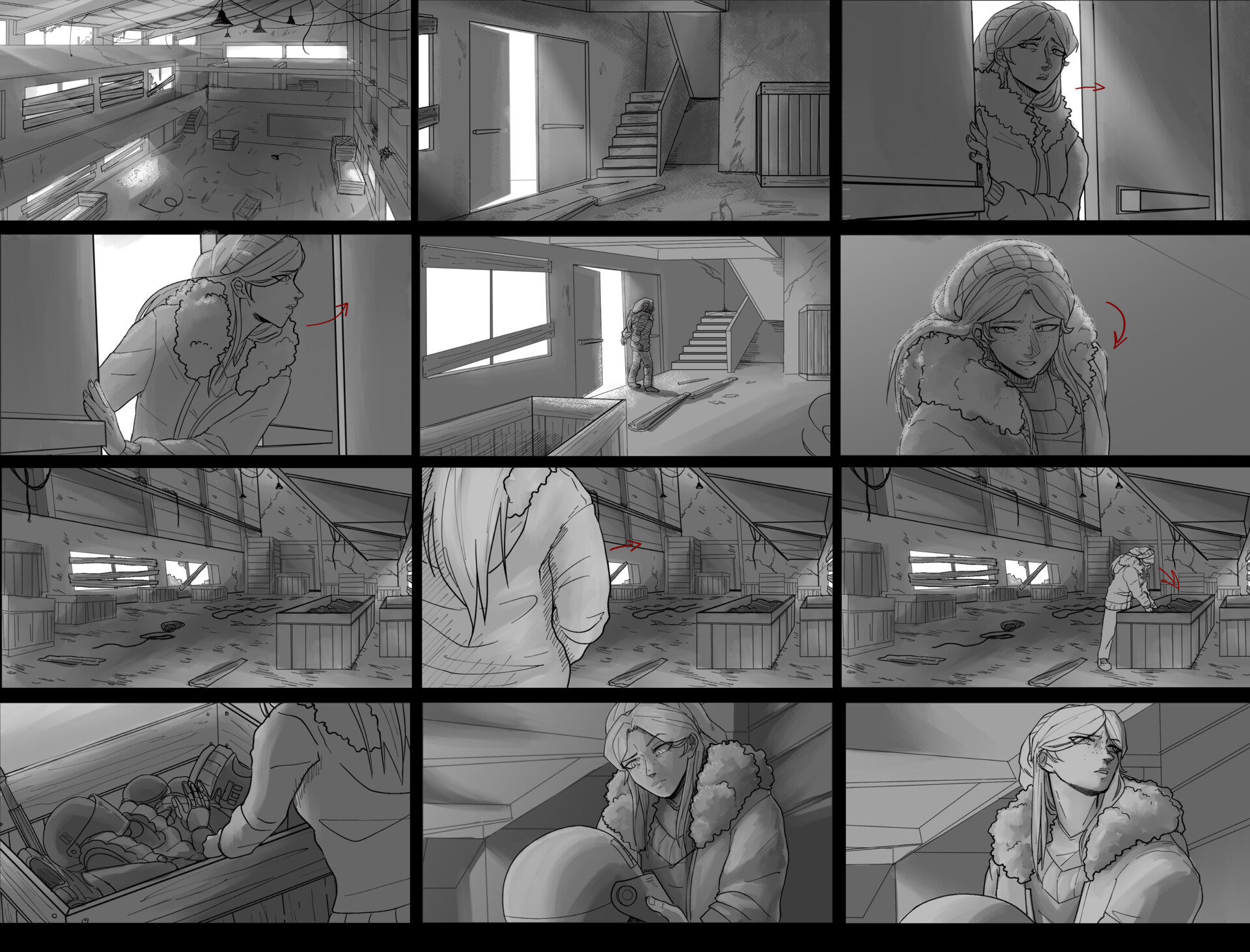 ArtStation - Casey Meets Seraphil (storyboard)