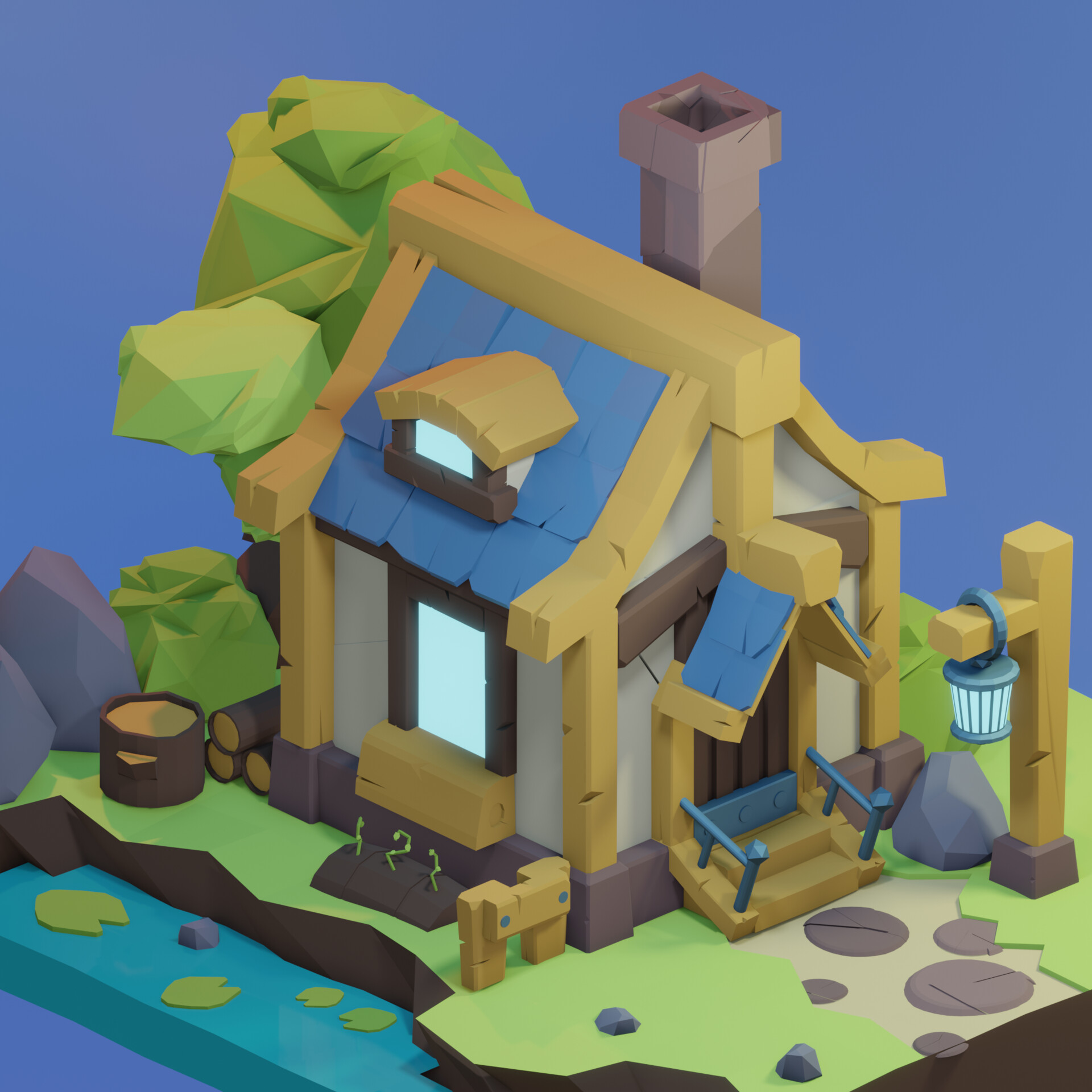 ArtStation - House - Low Poly