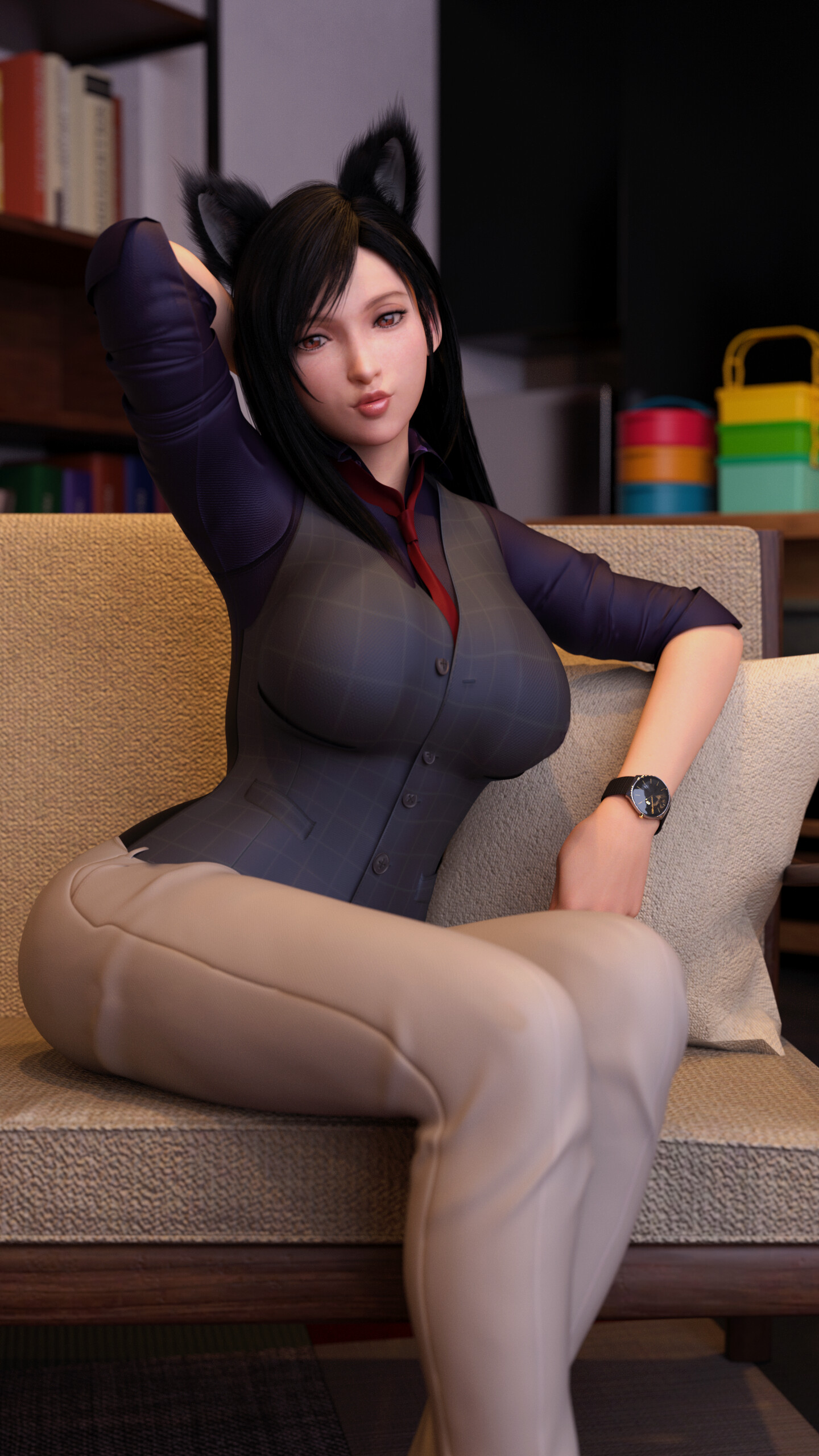 ArtStation - Tifa Lockhart in formal wear.
