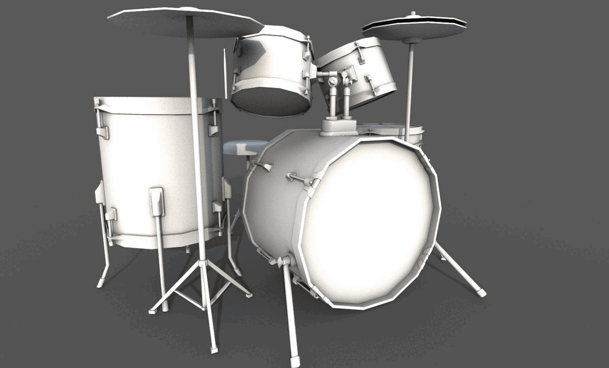 Justin Wagner - Game Prop - Drum Set