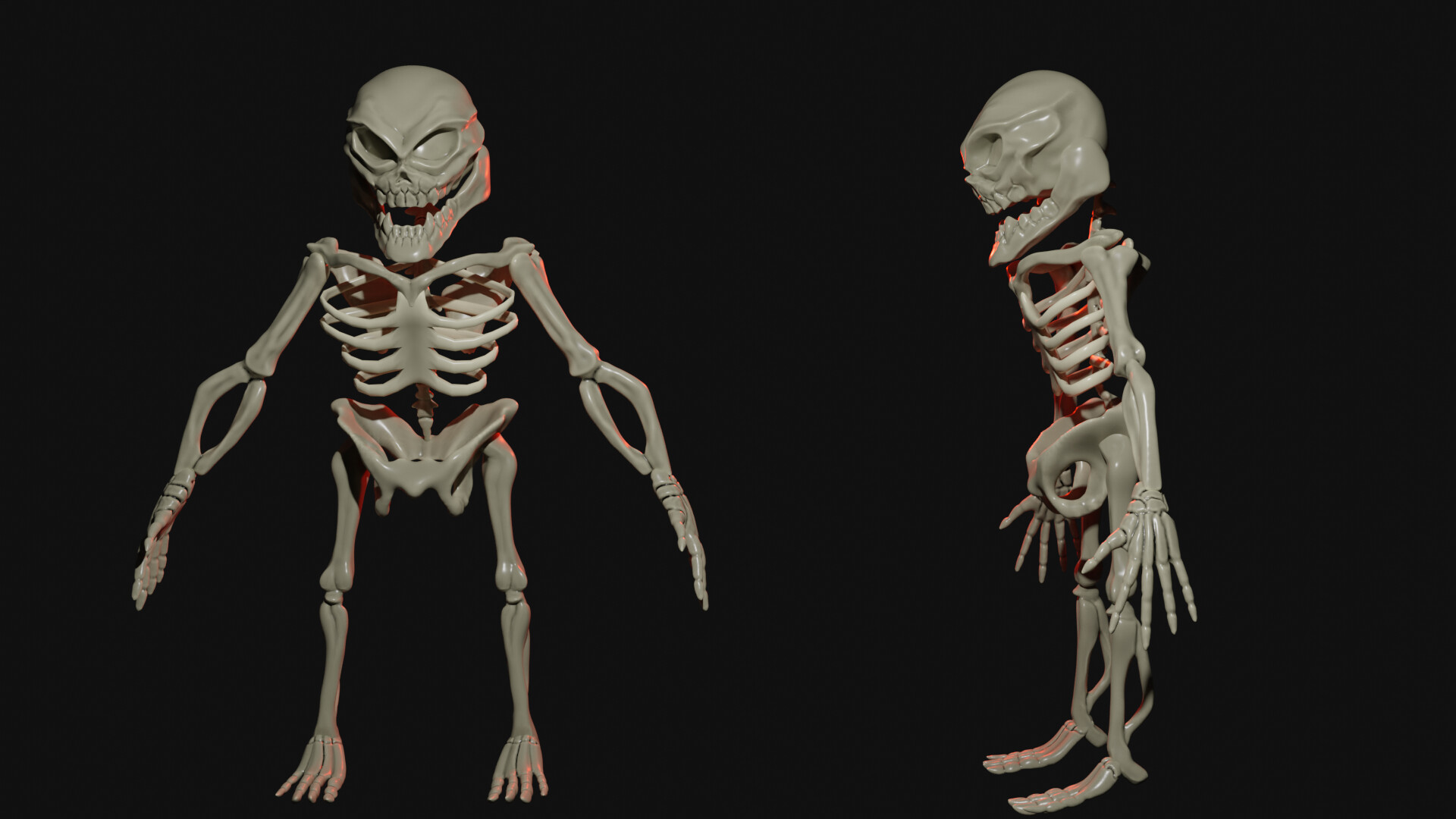 ArtStation - Stylized Skeleton - GameDevTv GameJam 2022