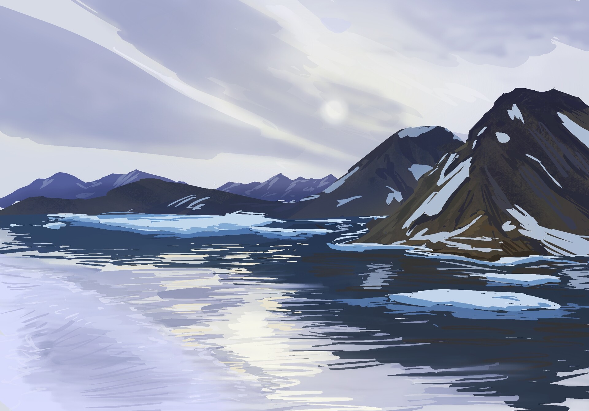ArtStation - 02 Procreate Landscape Study