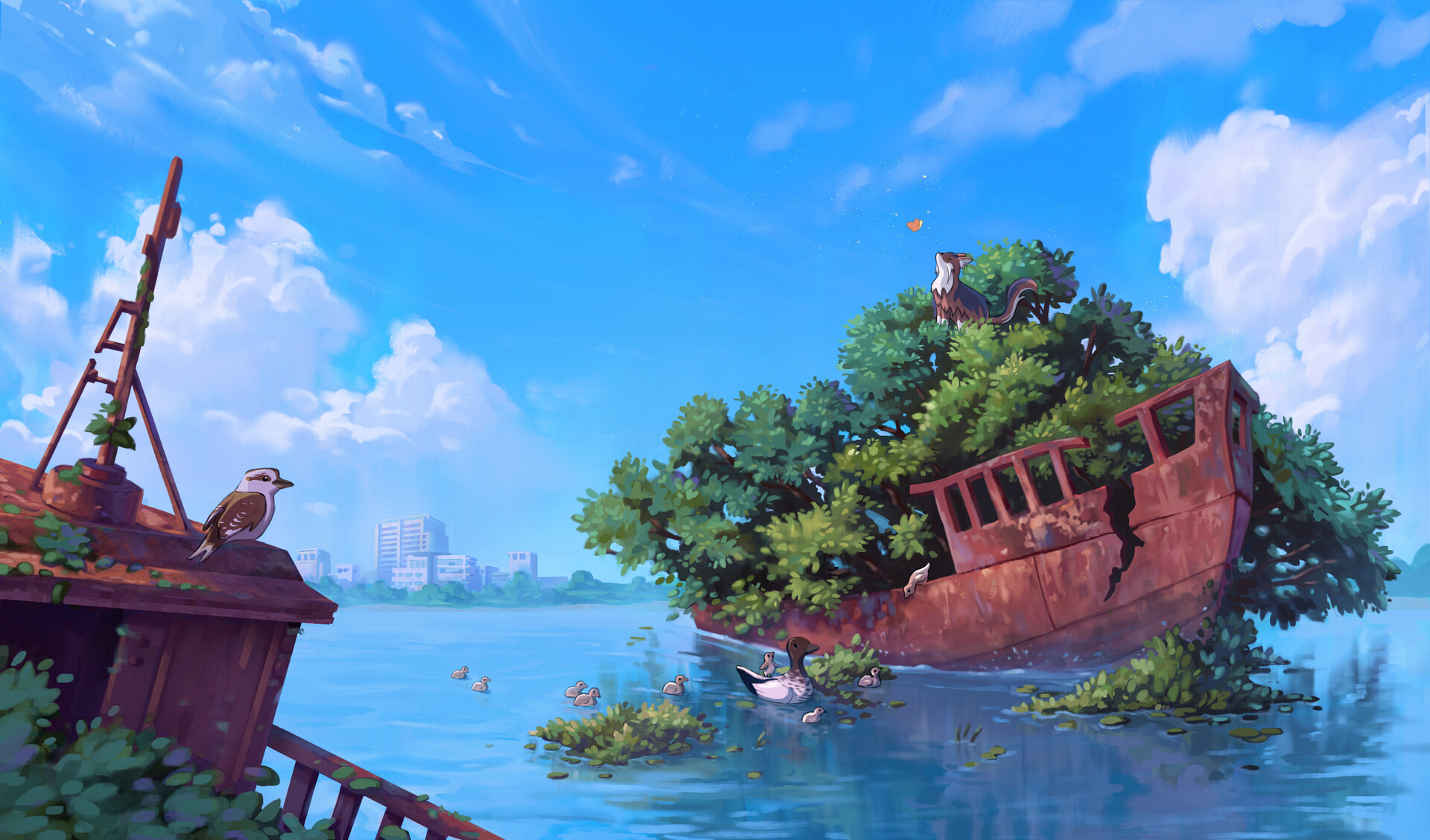 ArtStation - Floating Forest