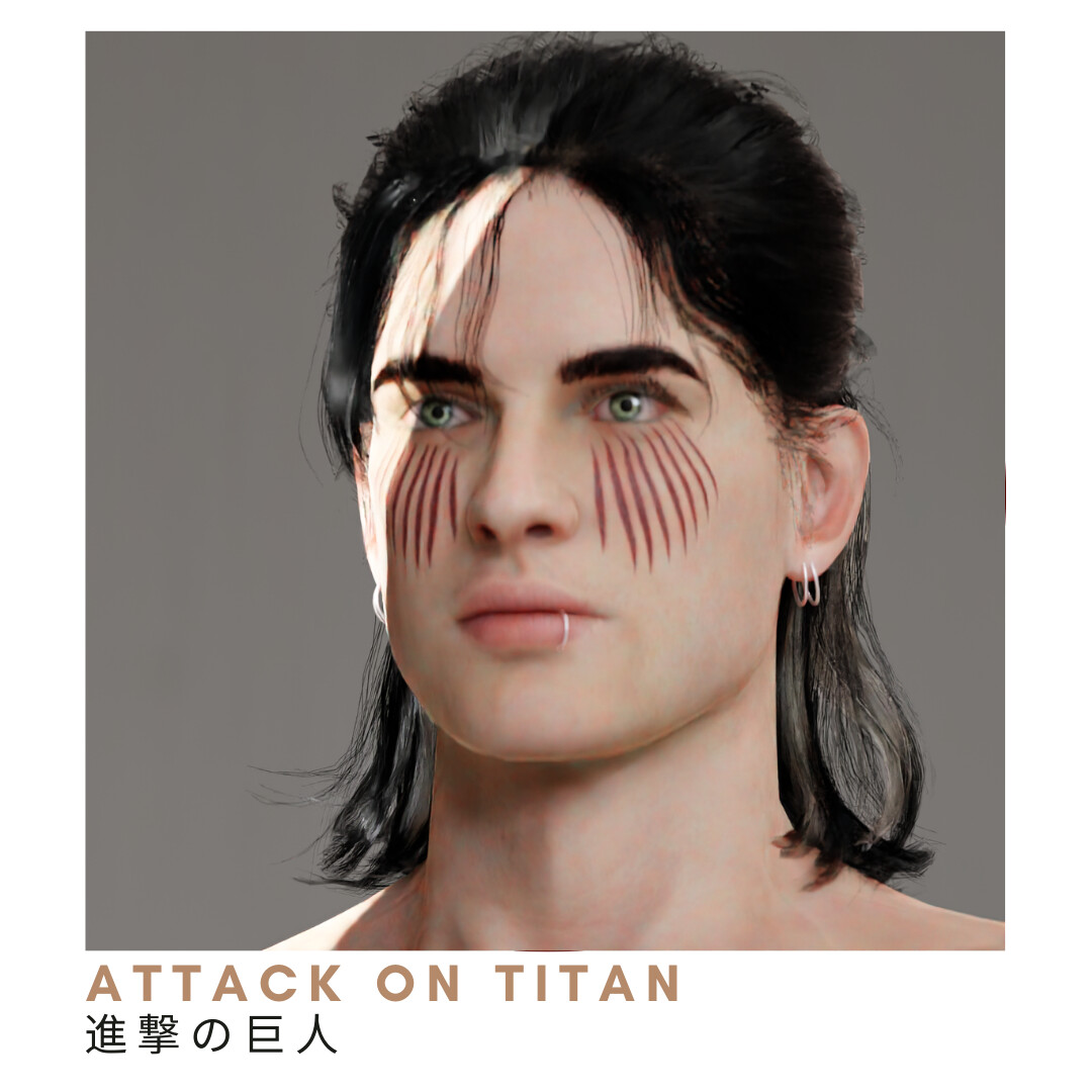Eren Titan Makeup