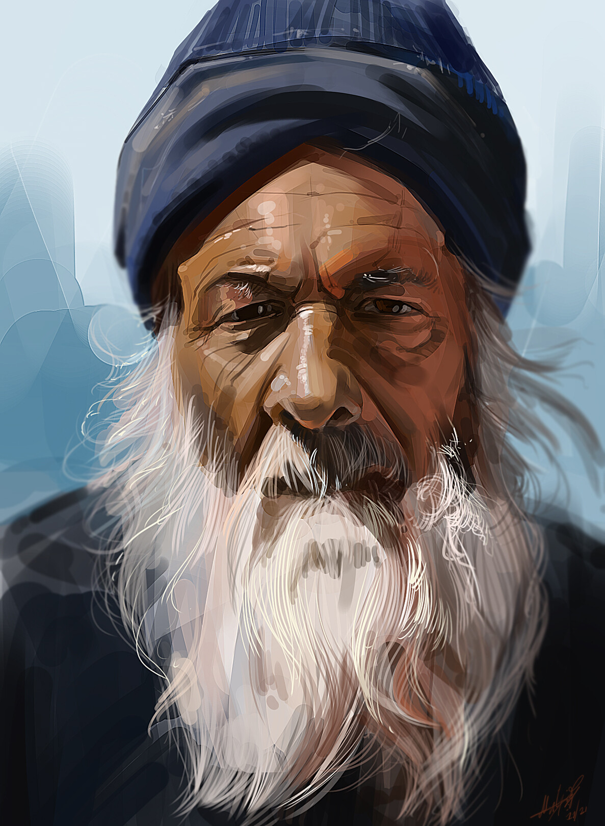 Mritunjay Varun - Round brush painting challenge