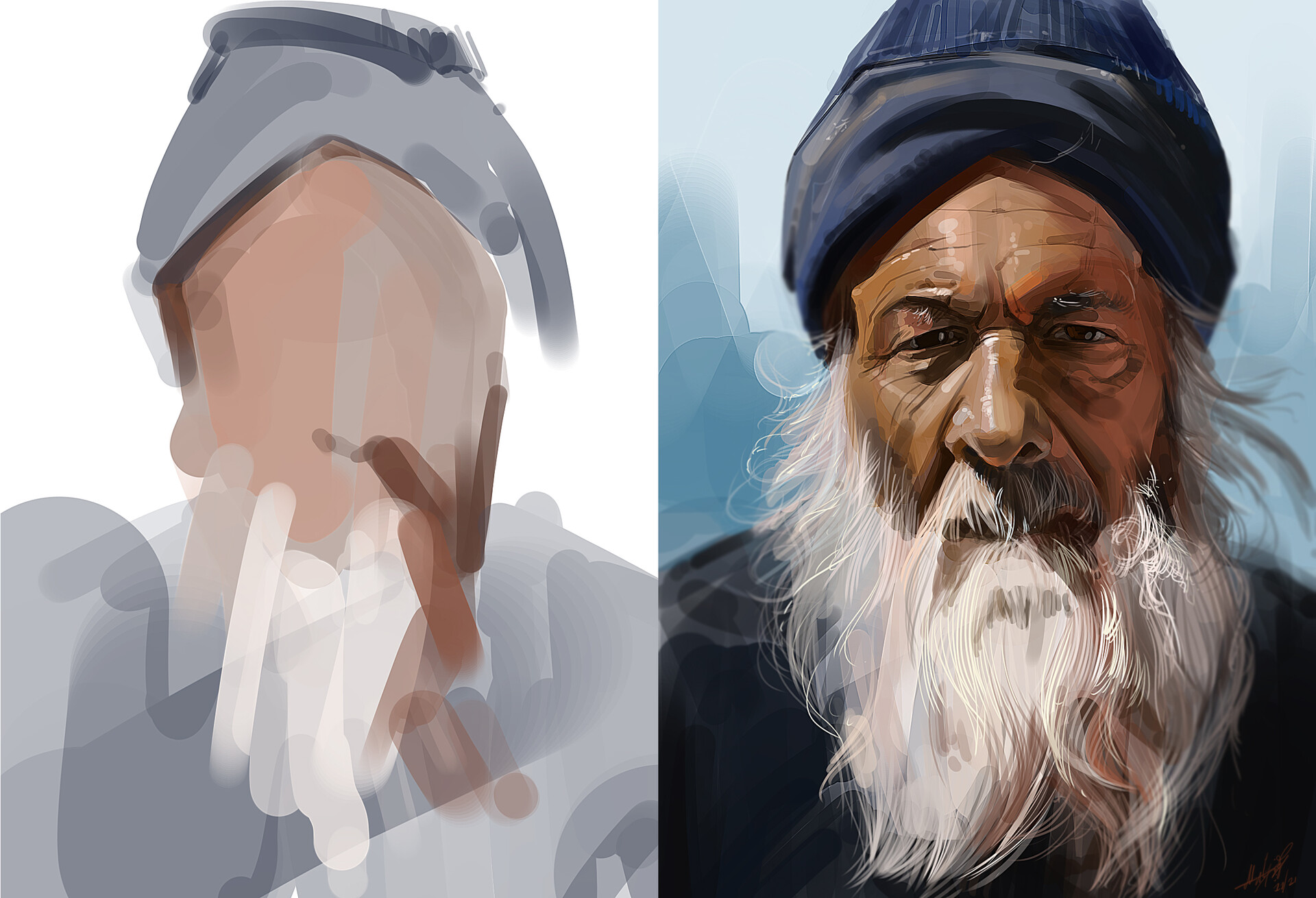 Mritunjay Varun - Round brush painting challenge