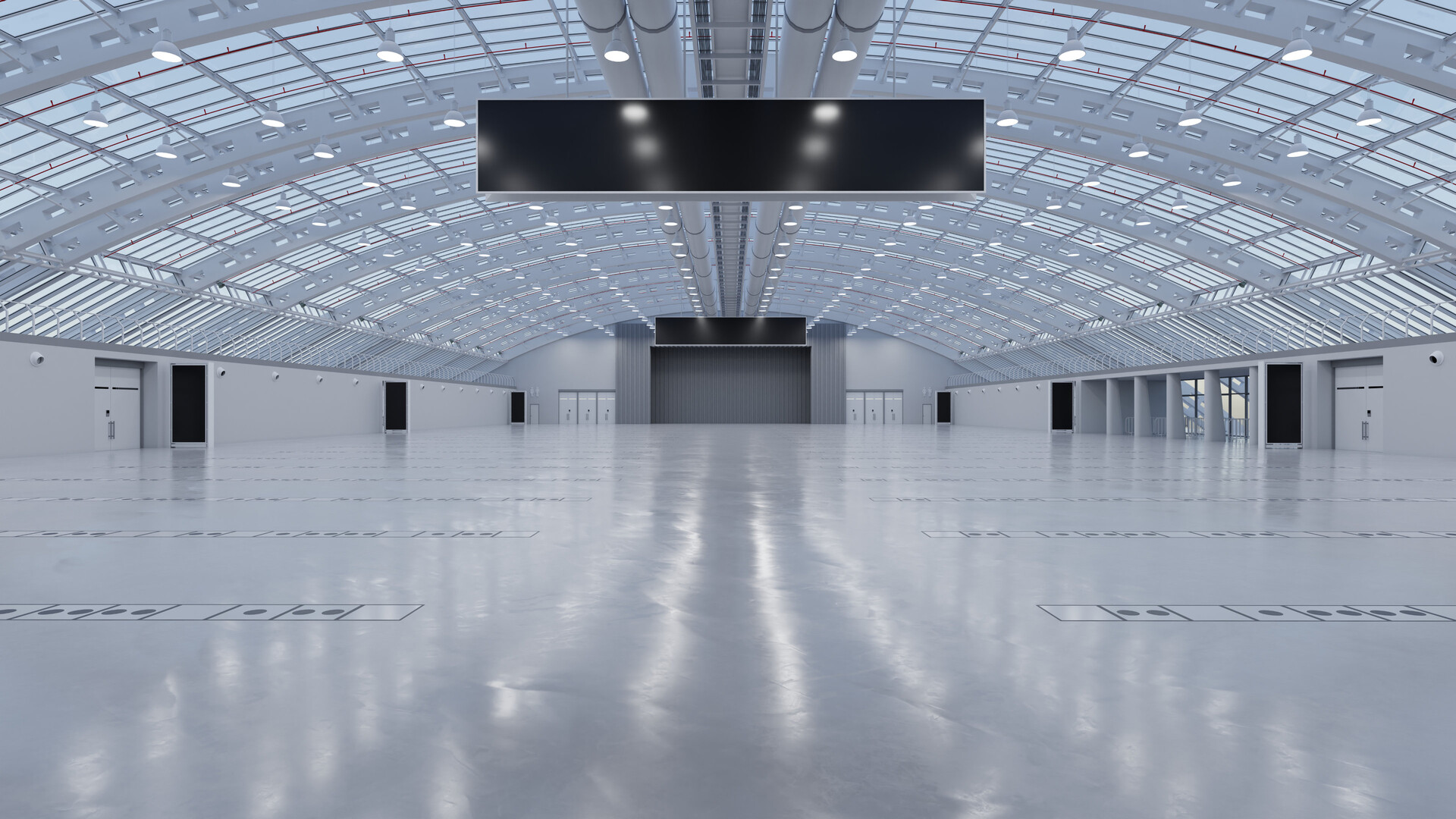 ArtStation - Exhibition Hall Interior 3