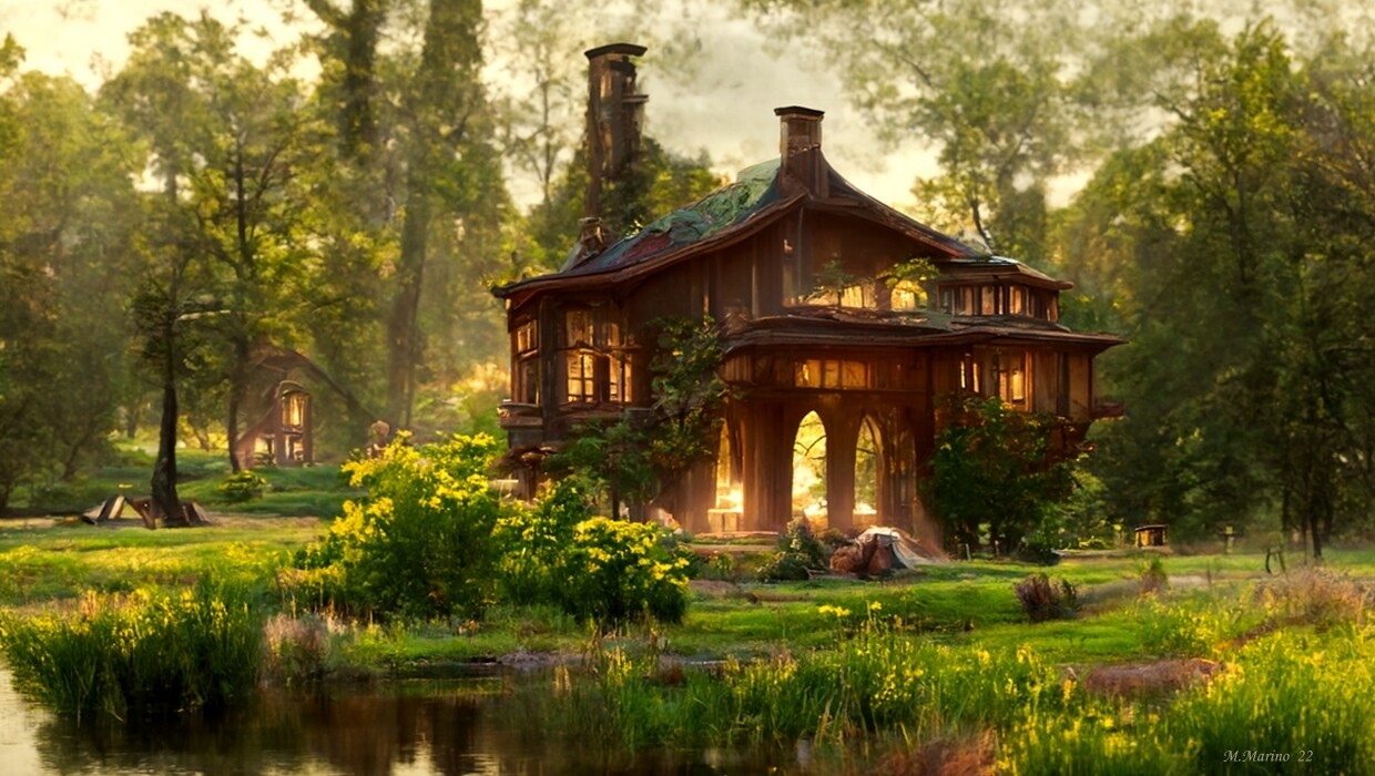 ArtStation - The old forester's house