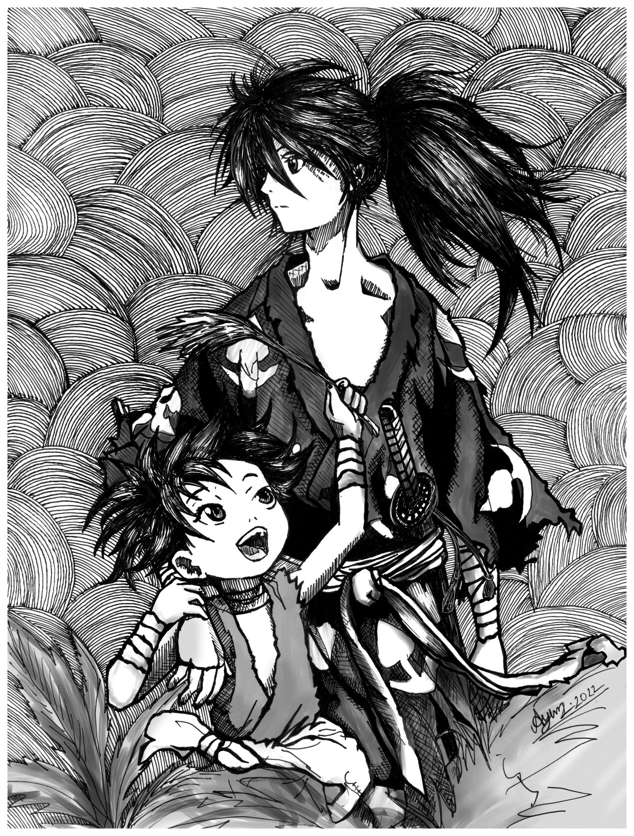 ArtStation - Hyakkimaru and Dororo