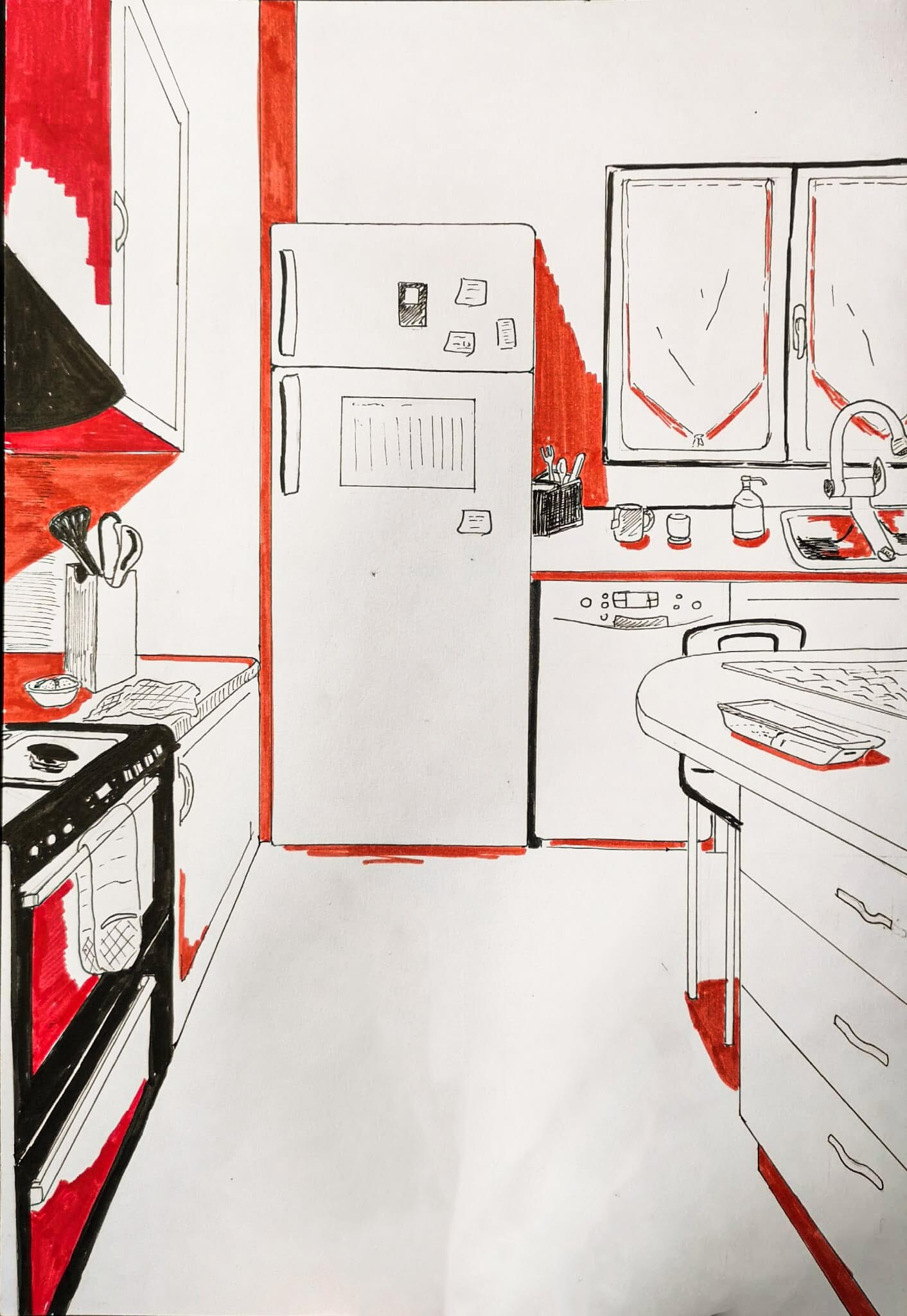 ArtStation - Kitchen skecth