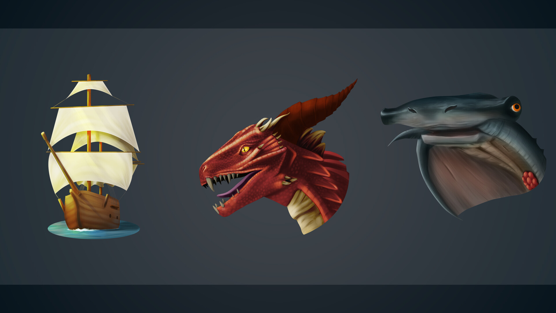 ArtStation - 2D Icons for a video game