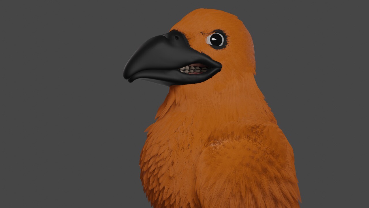 ArtStation - Orange crow