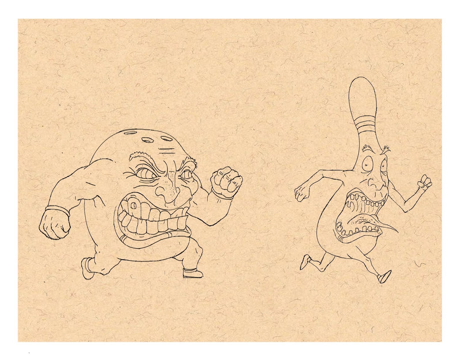 ArtStation - Bowling pin people