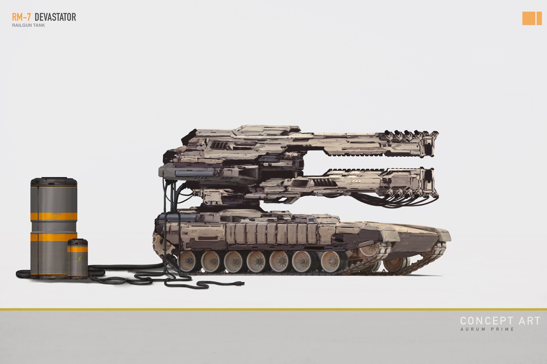 ArtStation - Railgun Tank